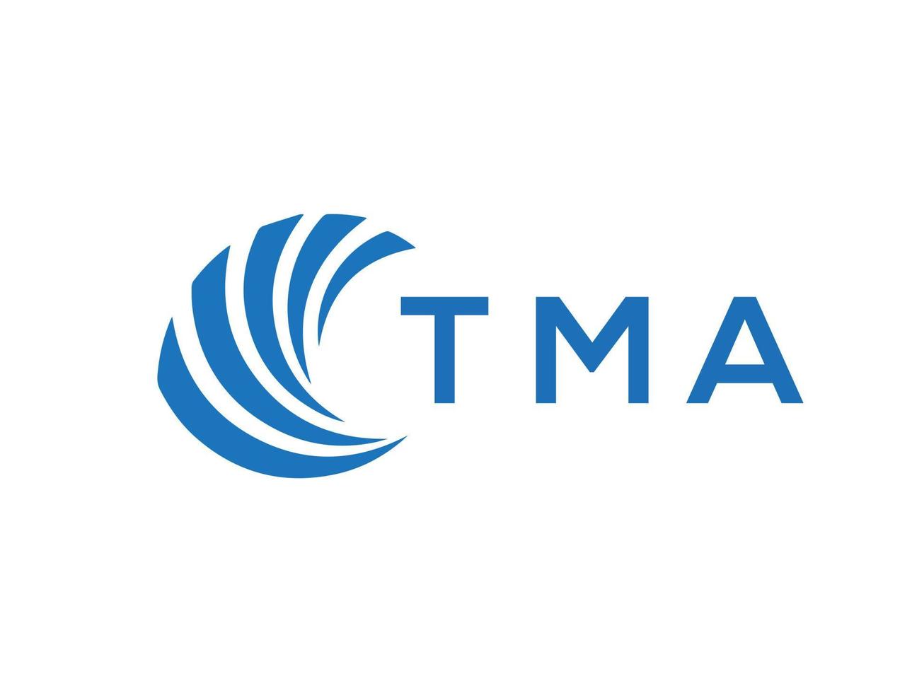 TMA letter logo design on white background. TMA creative circle letter logo concept. TMA letter ...