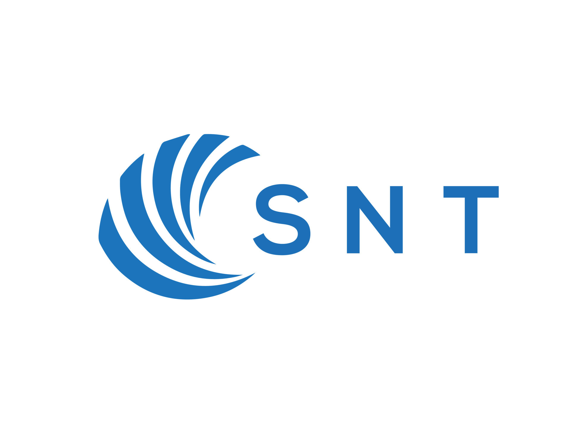 SNT letter logo design on white background. SNT creative circle letter logo concept. SNT letter ...
