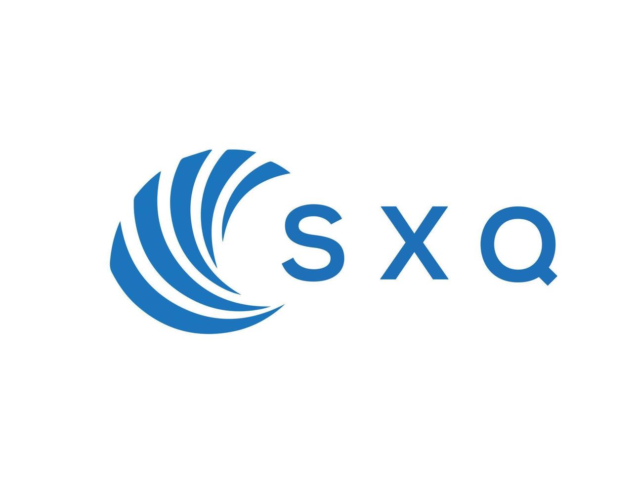 SXQ letter logo design on white background. SXQ creative circle letter ...