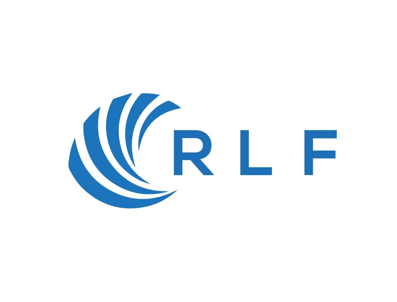 RLF letter logo design on white background. RLF creative circle letter logo concept. RLF letter ...