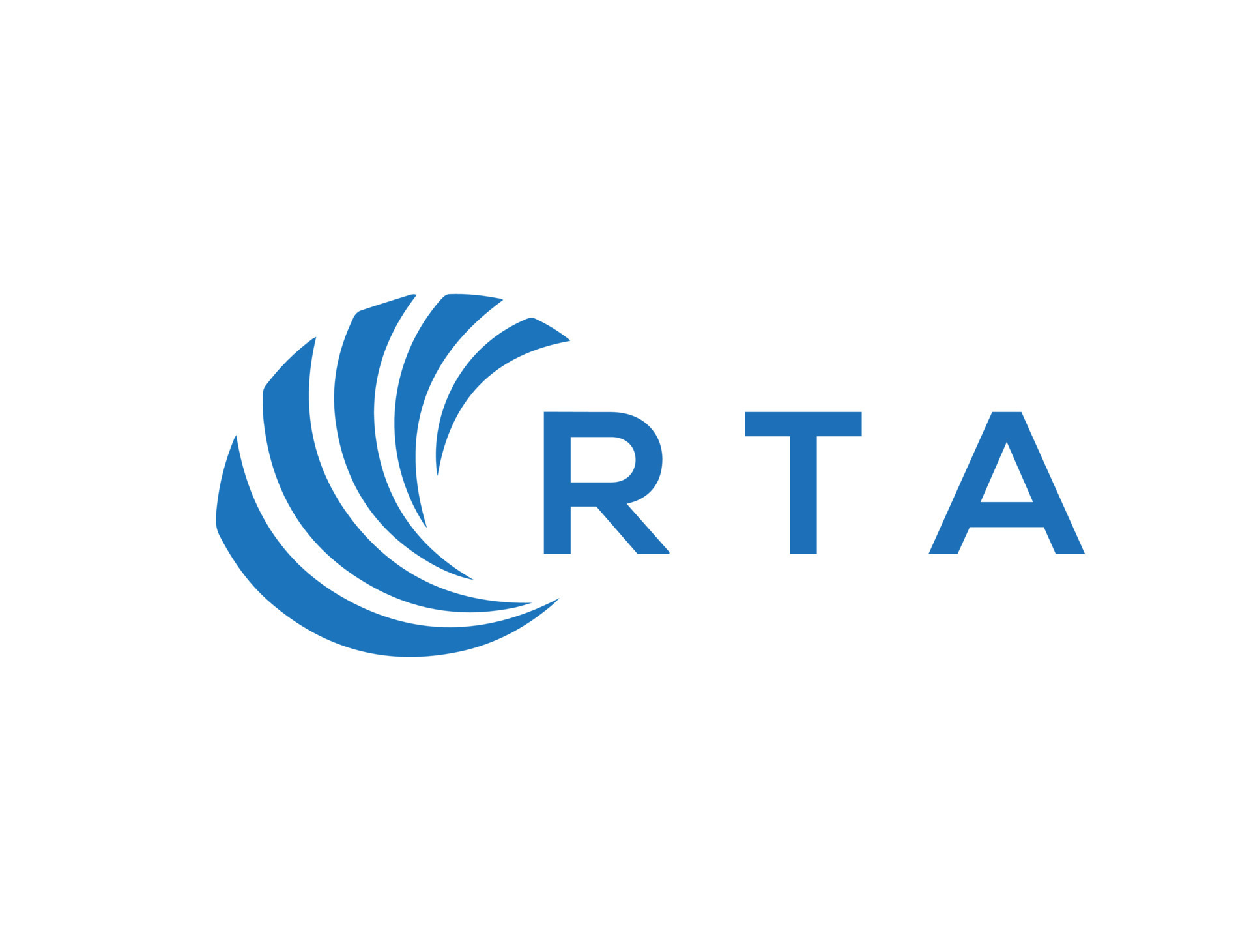 Rta Letter Logo Design On White Background Rta Creative Circle Letter Logo Concept Rta Letter