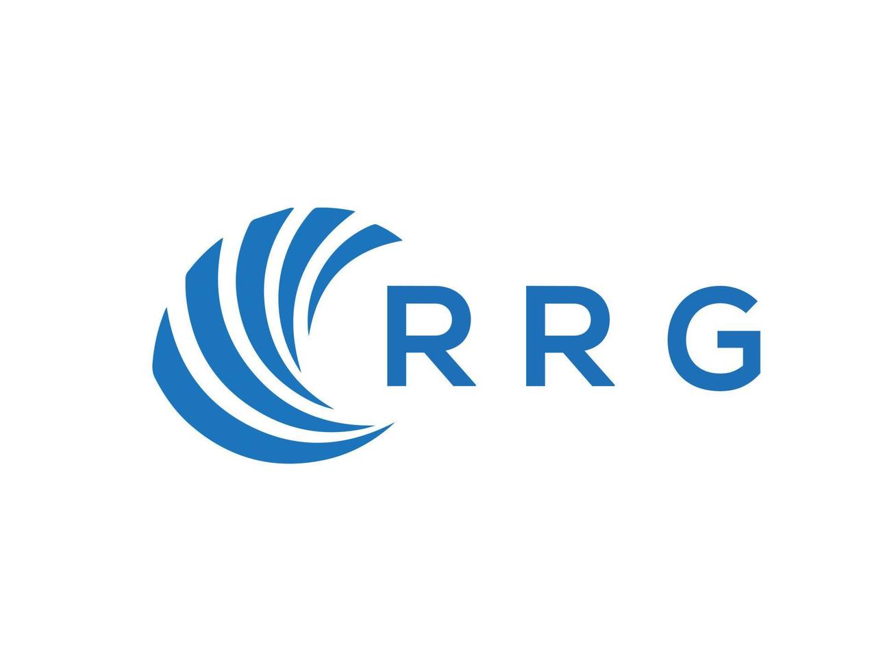 RRG letter logo design on white background. RRG creative circle letter logo concept. RRG letter ...
