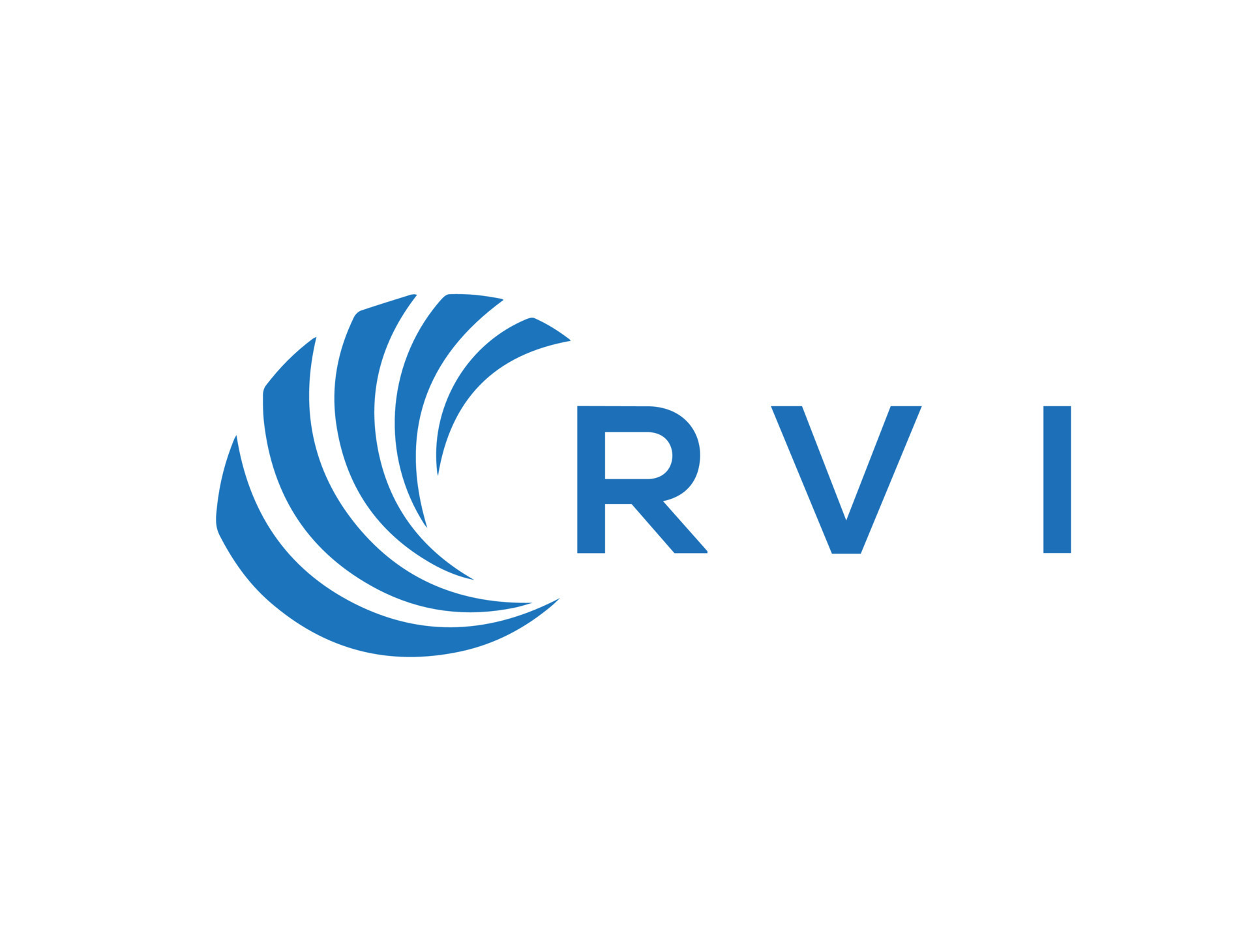 rvi letra logo diseño en blanco antecedentes. rvi creativo circulo ...