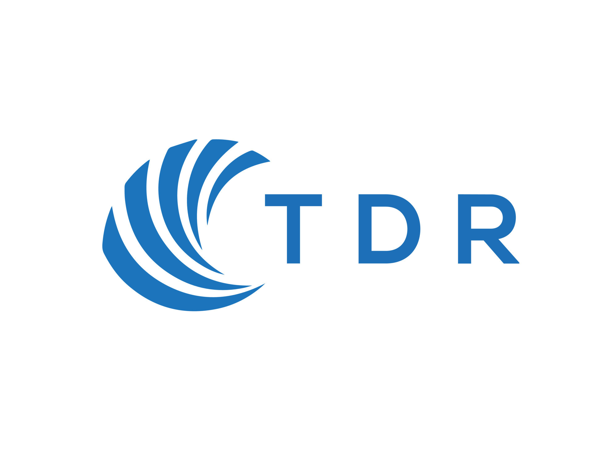 Tdr Letter Logo Design On White Background Tdr Creative Circle Letter Logo Concept Tdr Letter