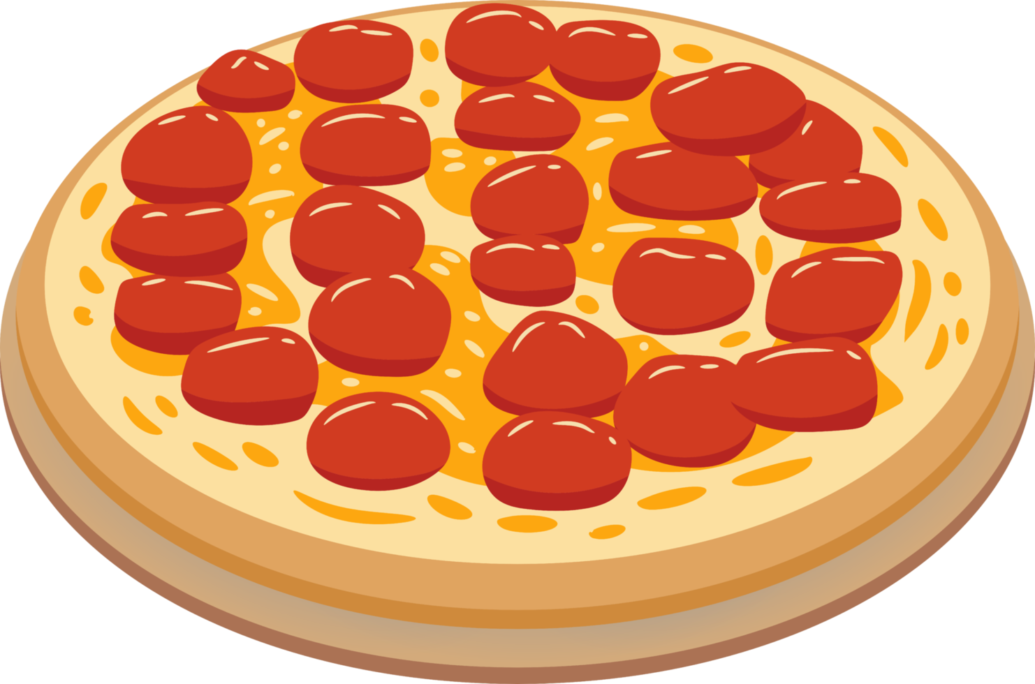 Pepperoni Pizza Clipart Png