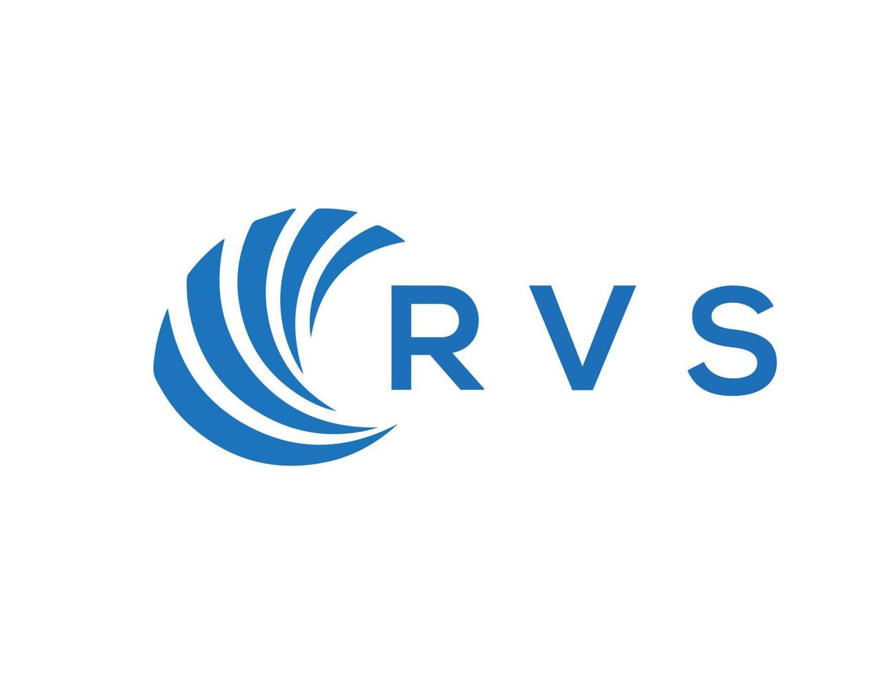 RVS letter logo design on white background. RVS creative circle letter logo concept. RVS letter ...