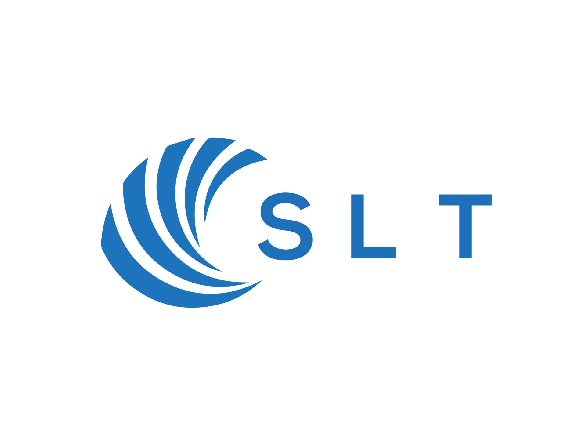 SLT letter logo design on white background. SLT creative circle letter ...