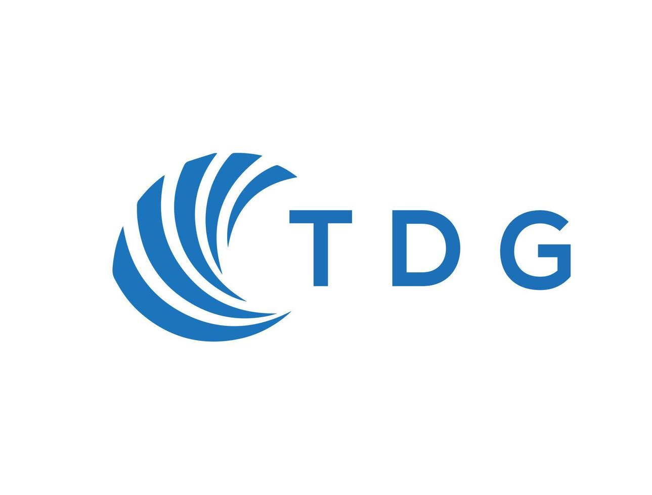 TDG letter logo design on white background. TDG creative circle letter ...