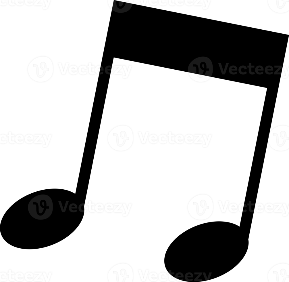 Music Note Silhouette Png