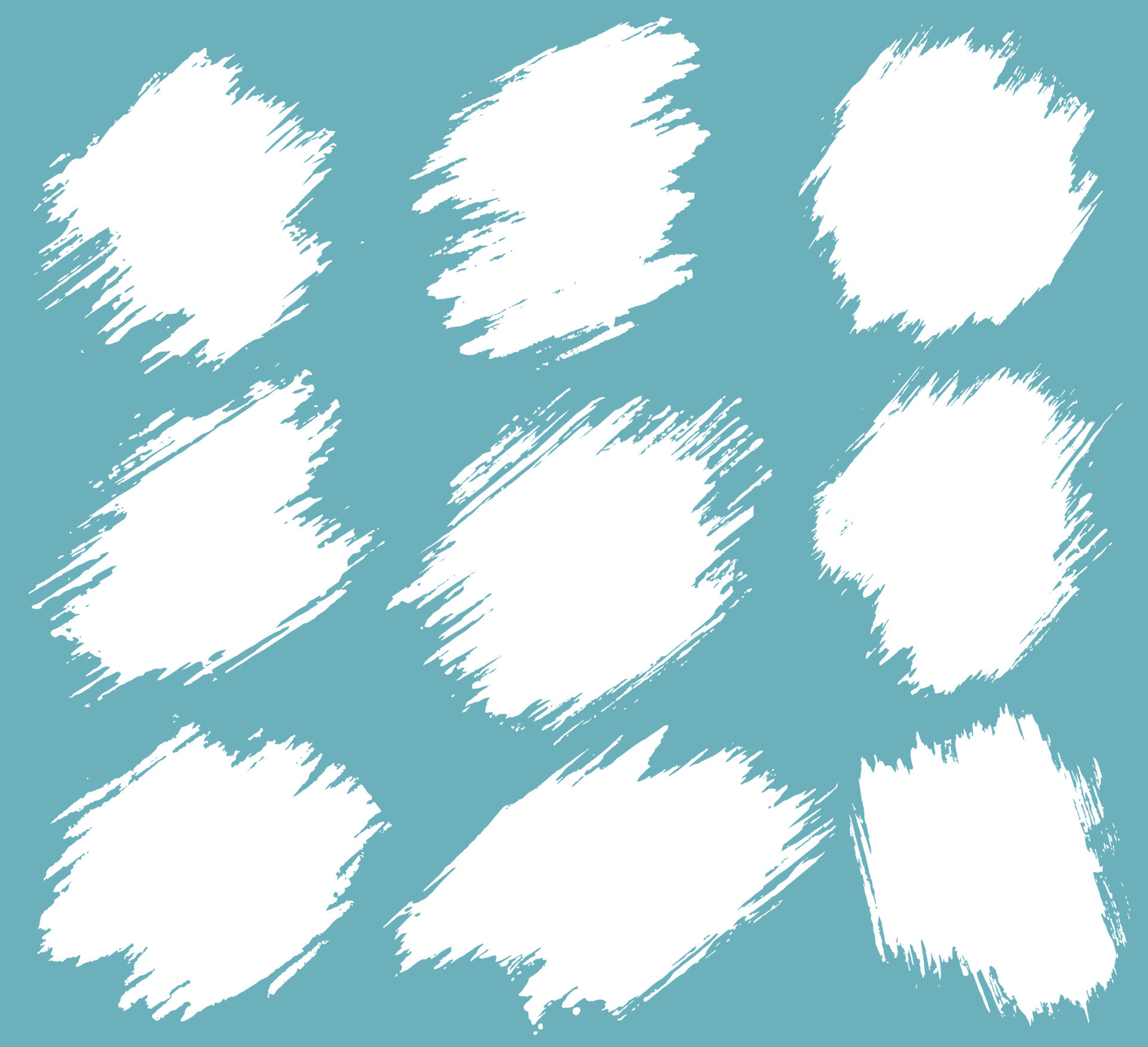 Paint vector brush stroke boxes set 19916385 Vector Art at Vecteezy