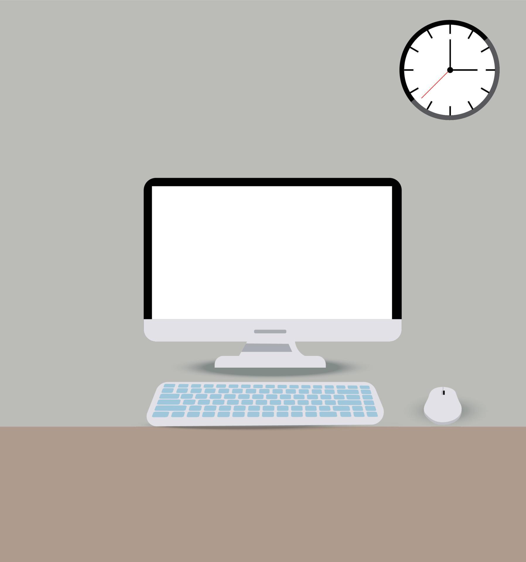 Desktop Computer flat vector illustration 19916416 Vector Art at Vecteezy