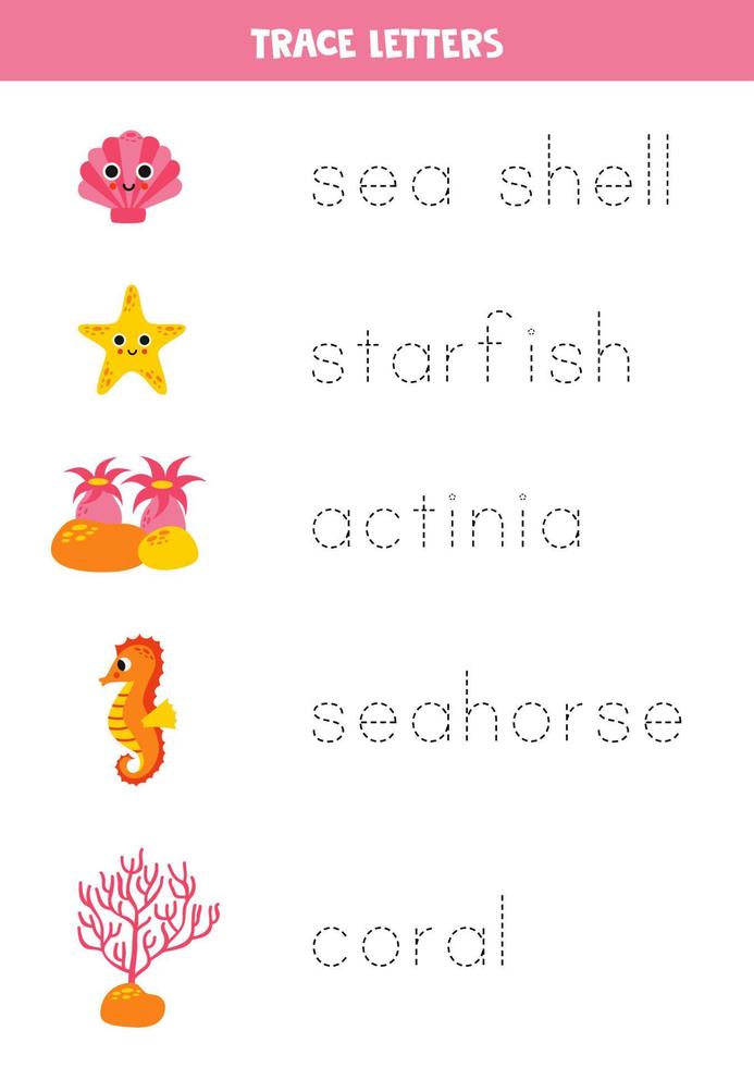 Tracing letters with cute animals. Writing practice. 19916523 Vector ...