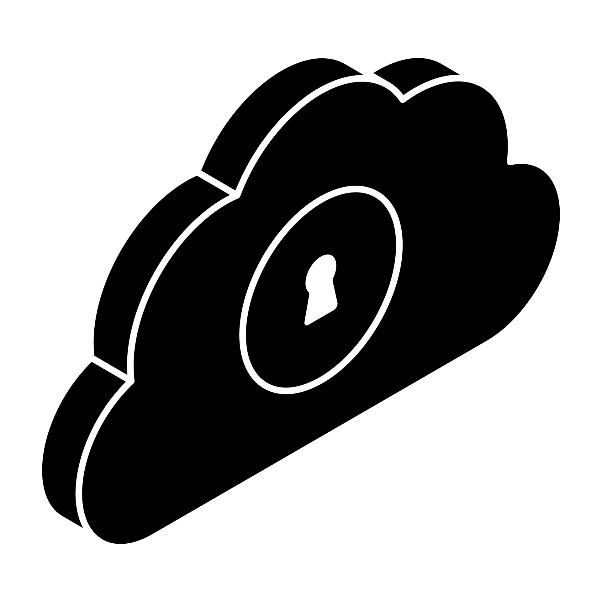 Conceptual Solid Design Icon Of Cloud Security 19918599 Vector Art At