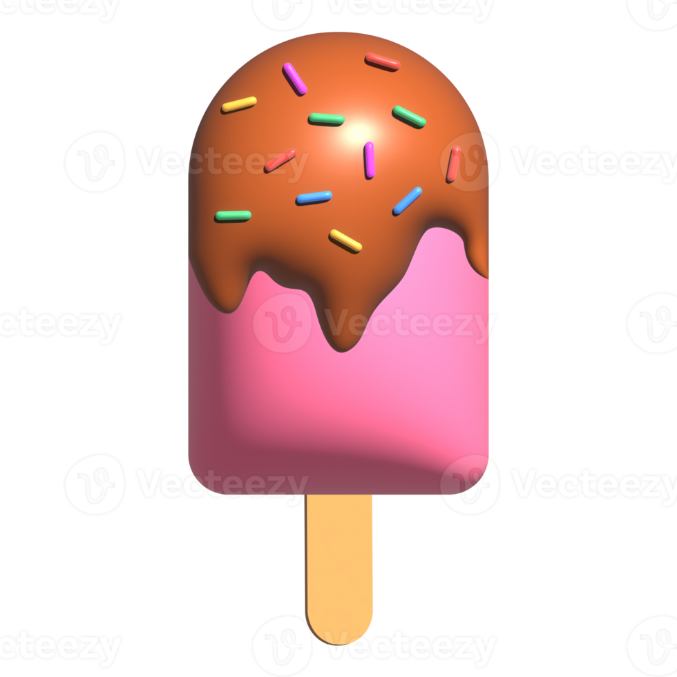 3d Illustration Of Ice Cream Sticks 19922831 Png