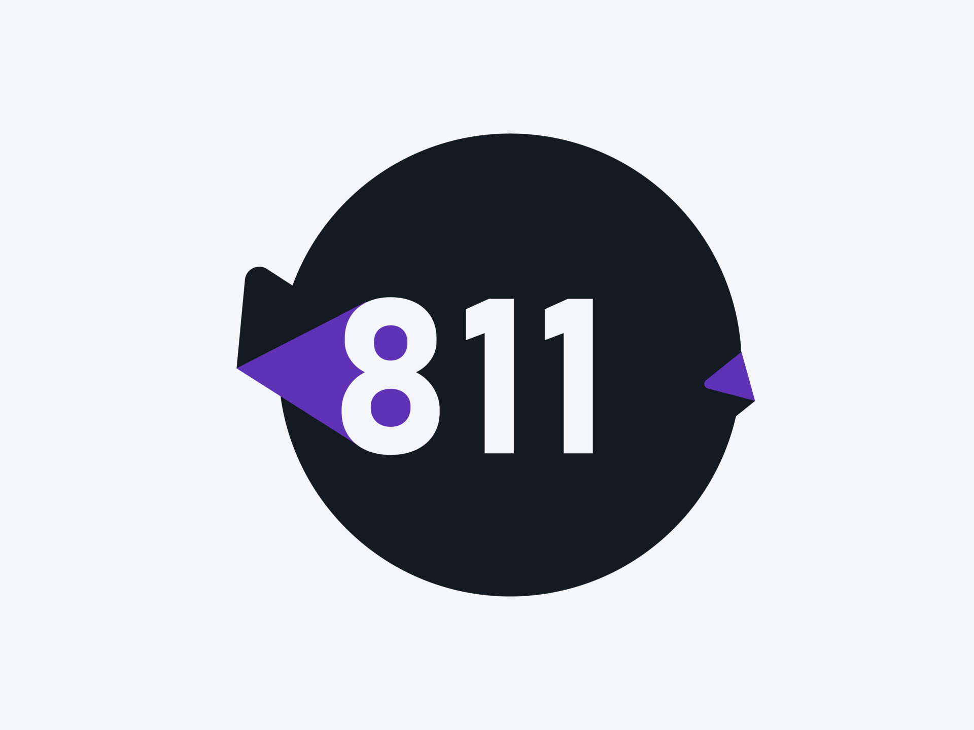 811 Number Logo Icon Design Vector Image. Number Logo Icon Design 
