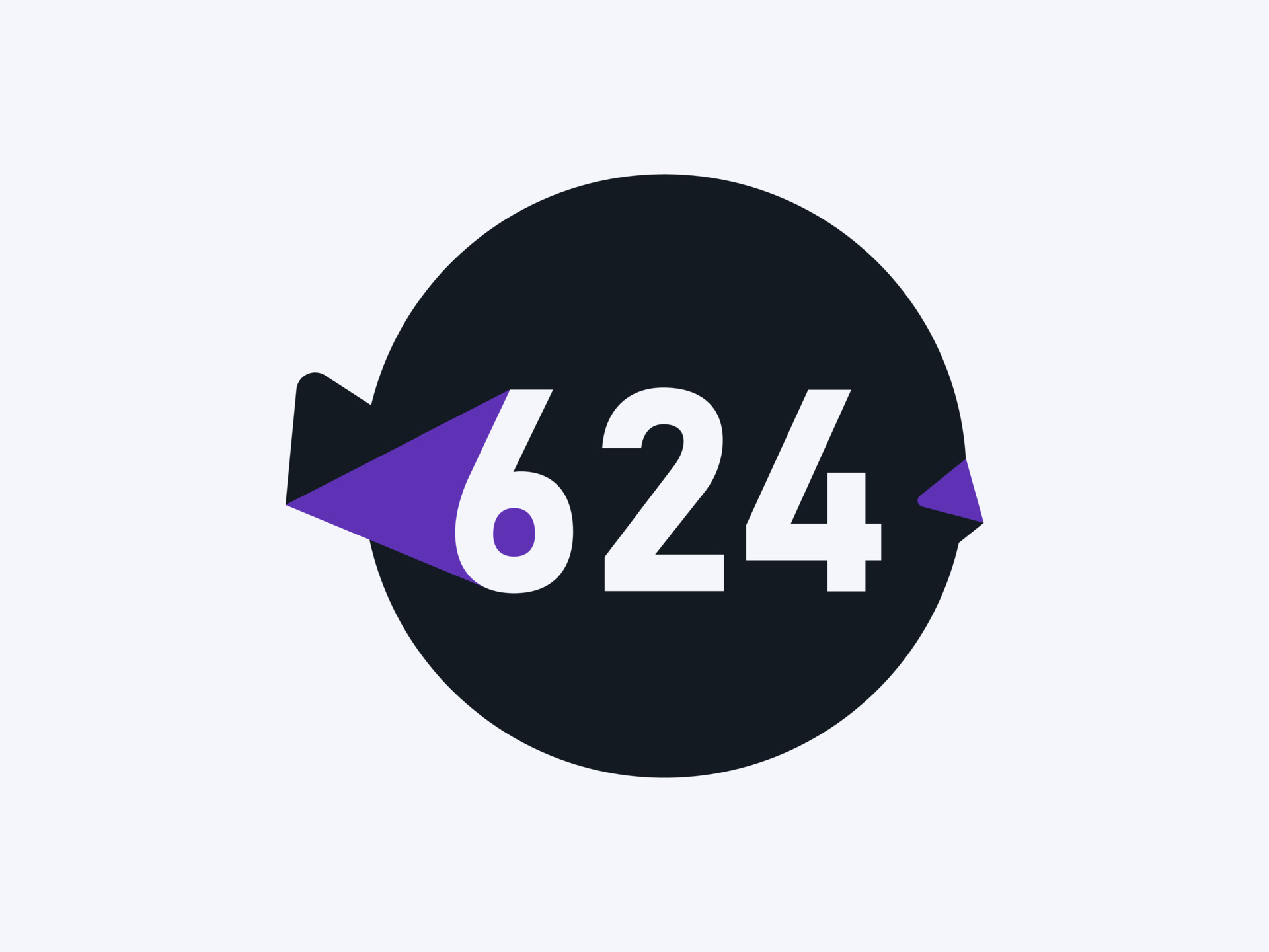 624 Number logo icon design vector image. Number logo icon design vector image 19923469 Vector ...