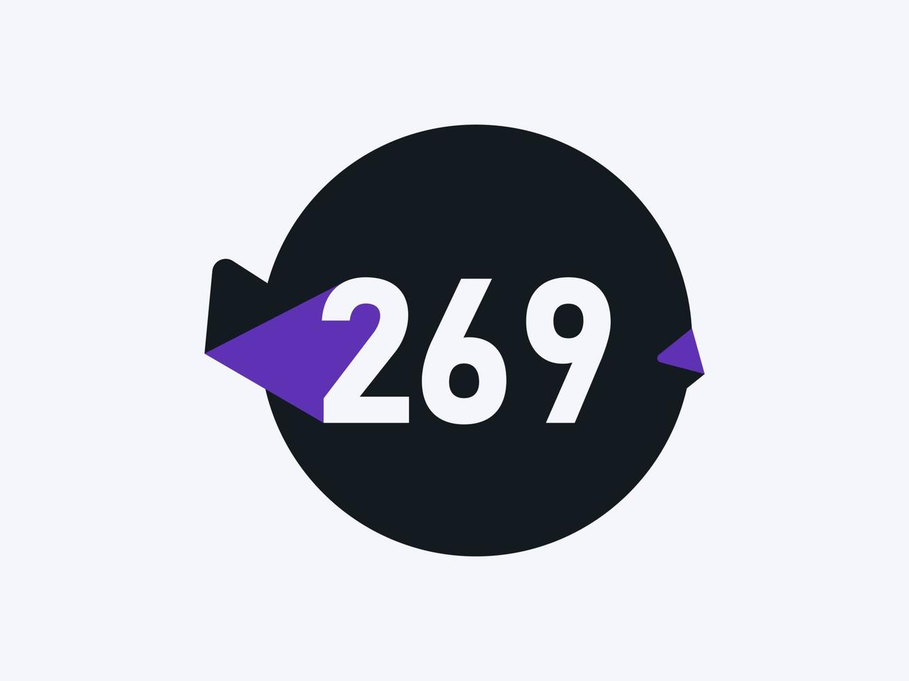 269 Number logo icon design vector image. Number logo icon design vector image 19923544 Vector ...