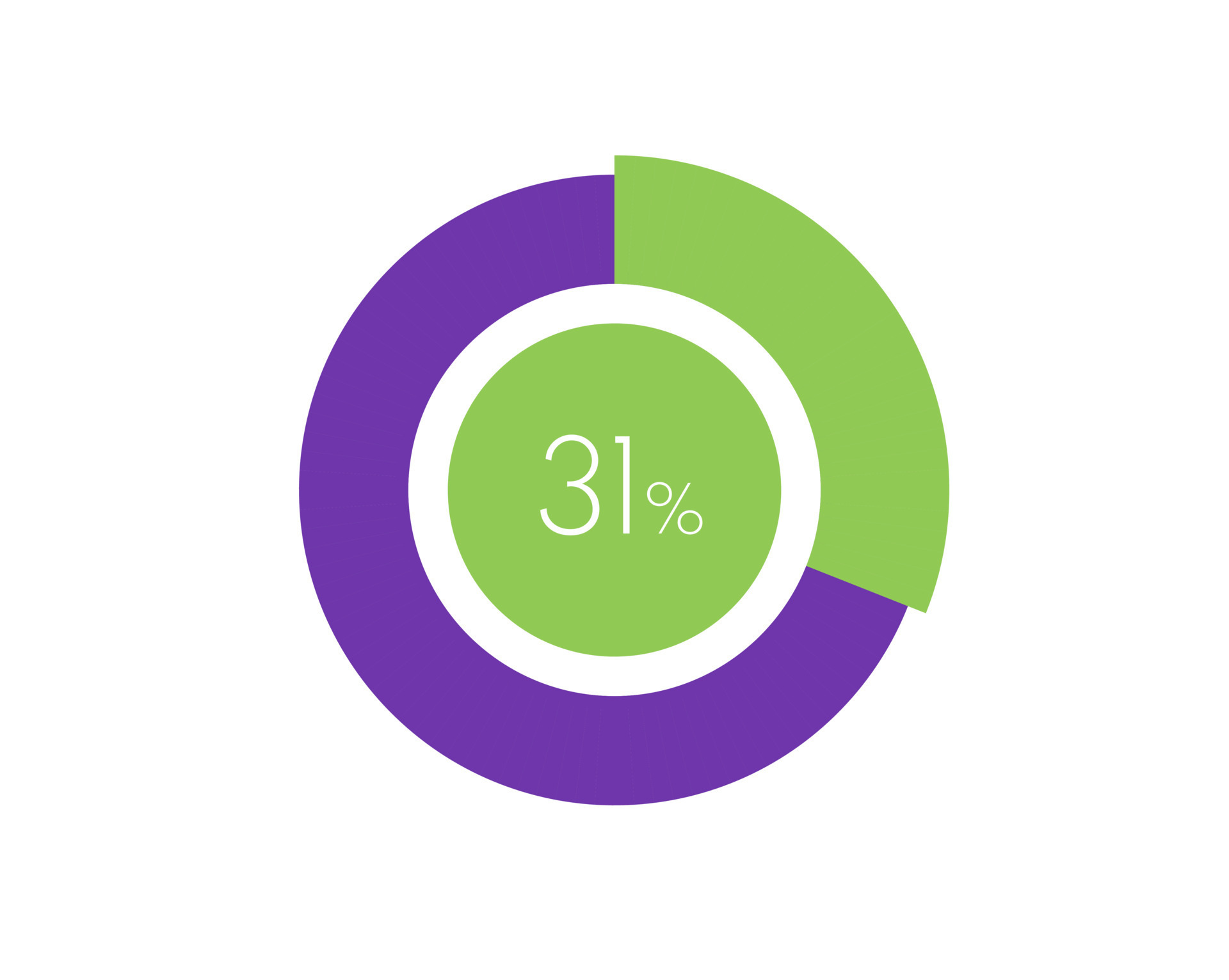 31 Percentage Circle Diagram Infographic Percentage Pie 19923789