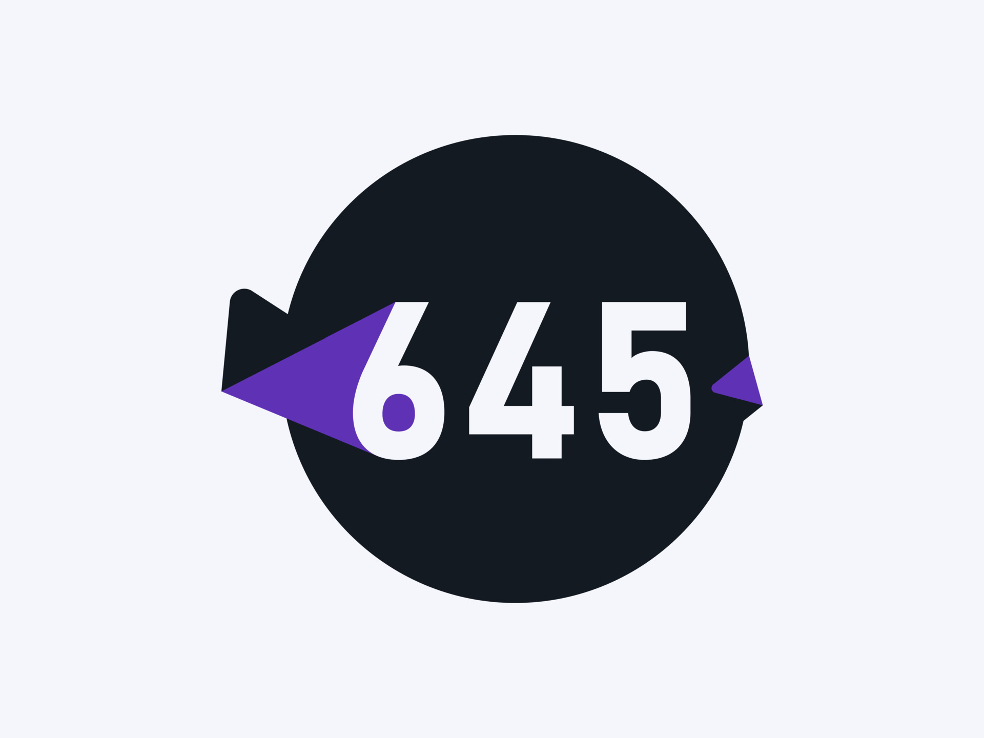 645 Number logo icon design vector image. Number logo icon design vector image 19924881 Vector ...