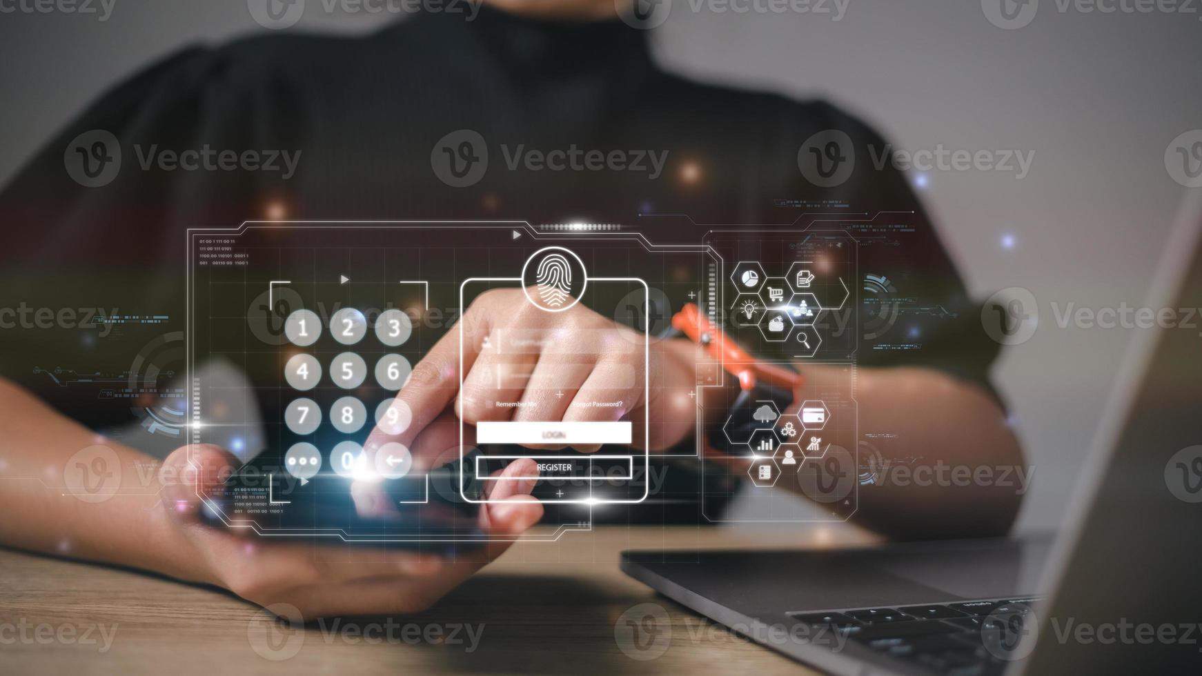 User Authentication System With Username And Password Cybersecurity Concept Information