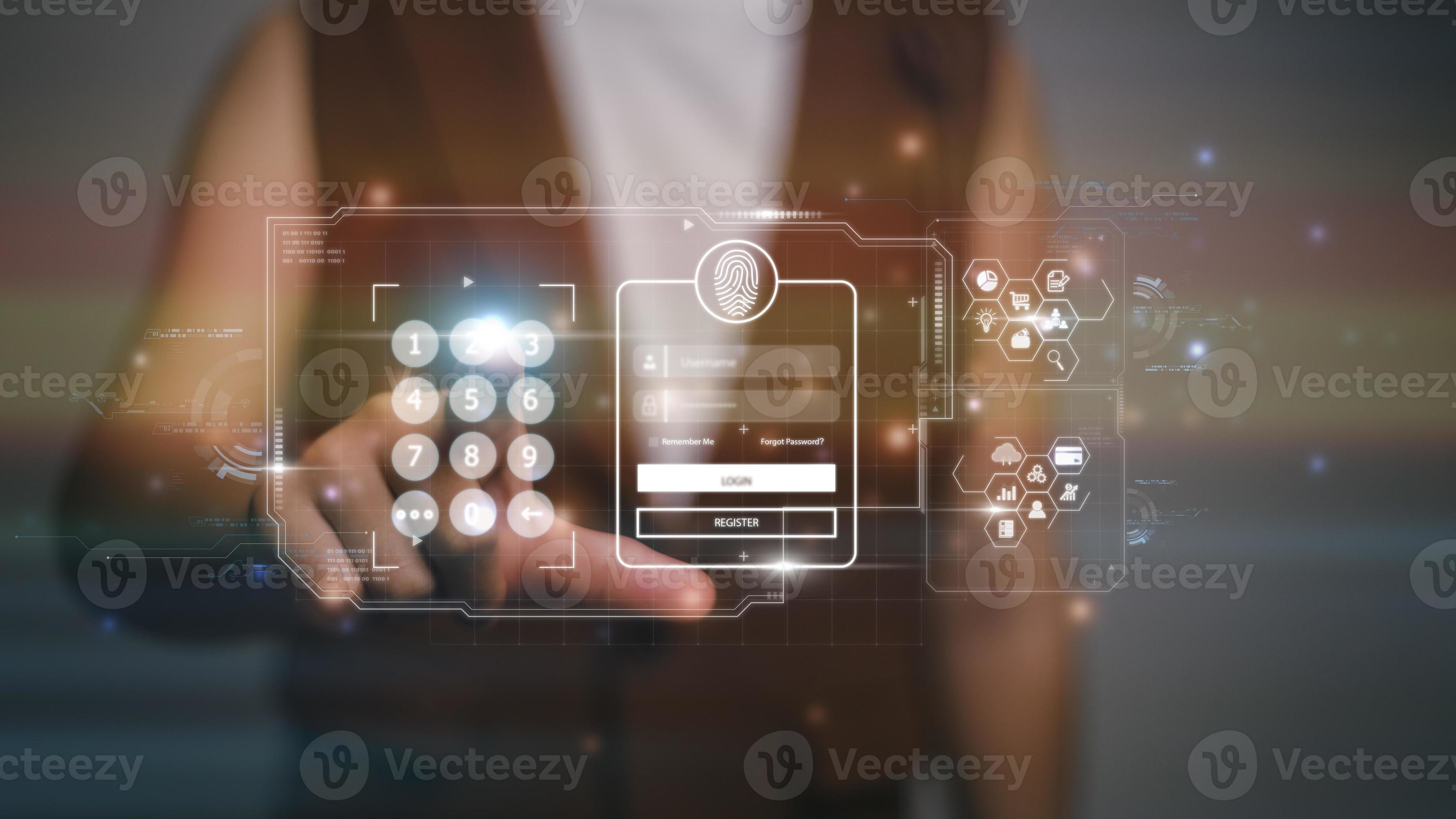 User Authentication System With Username And Password Cybersecurity Concept Information