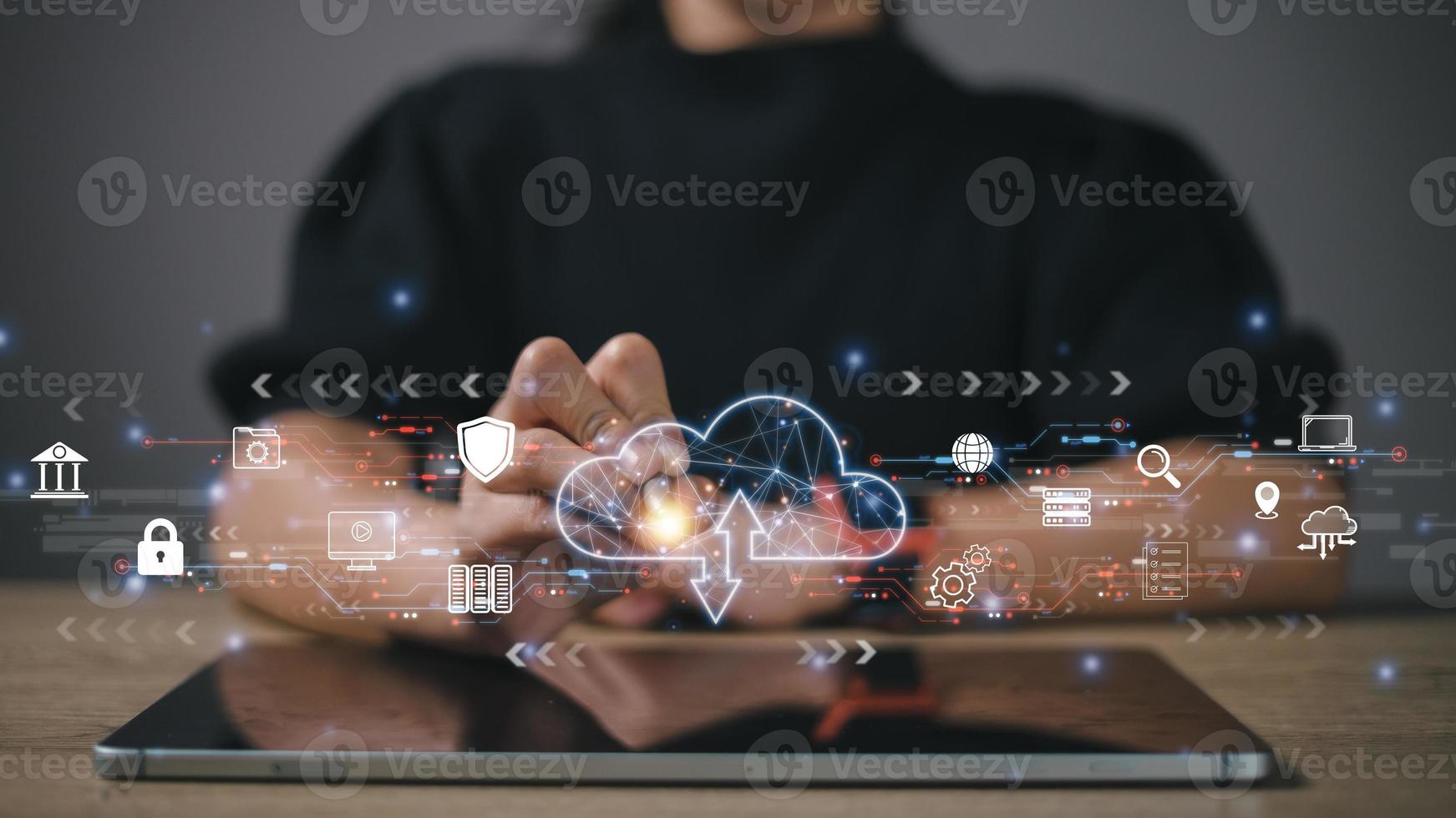 Cloud Computing Cloud Technology Data Storage Data Transfer Networking And Internet Service