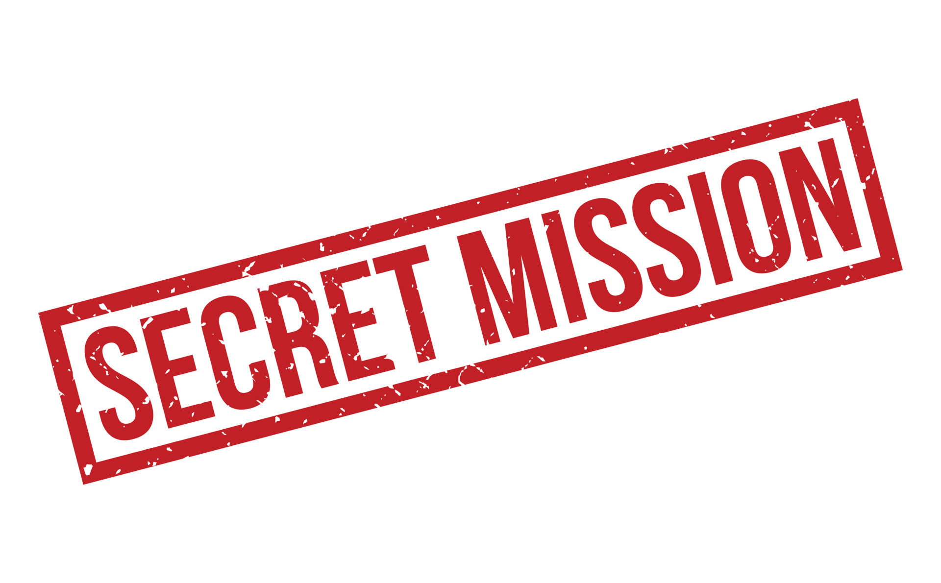 Secret Mission Rubber Stamp. Red Secret Mission Rubber Grunge Stamp ...