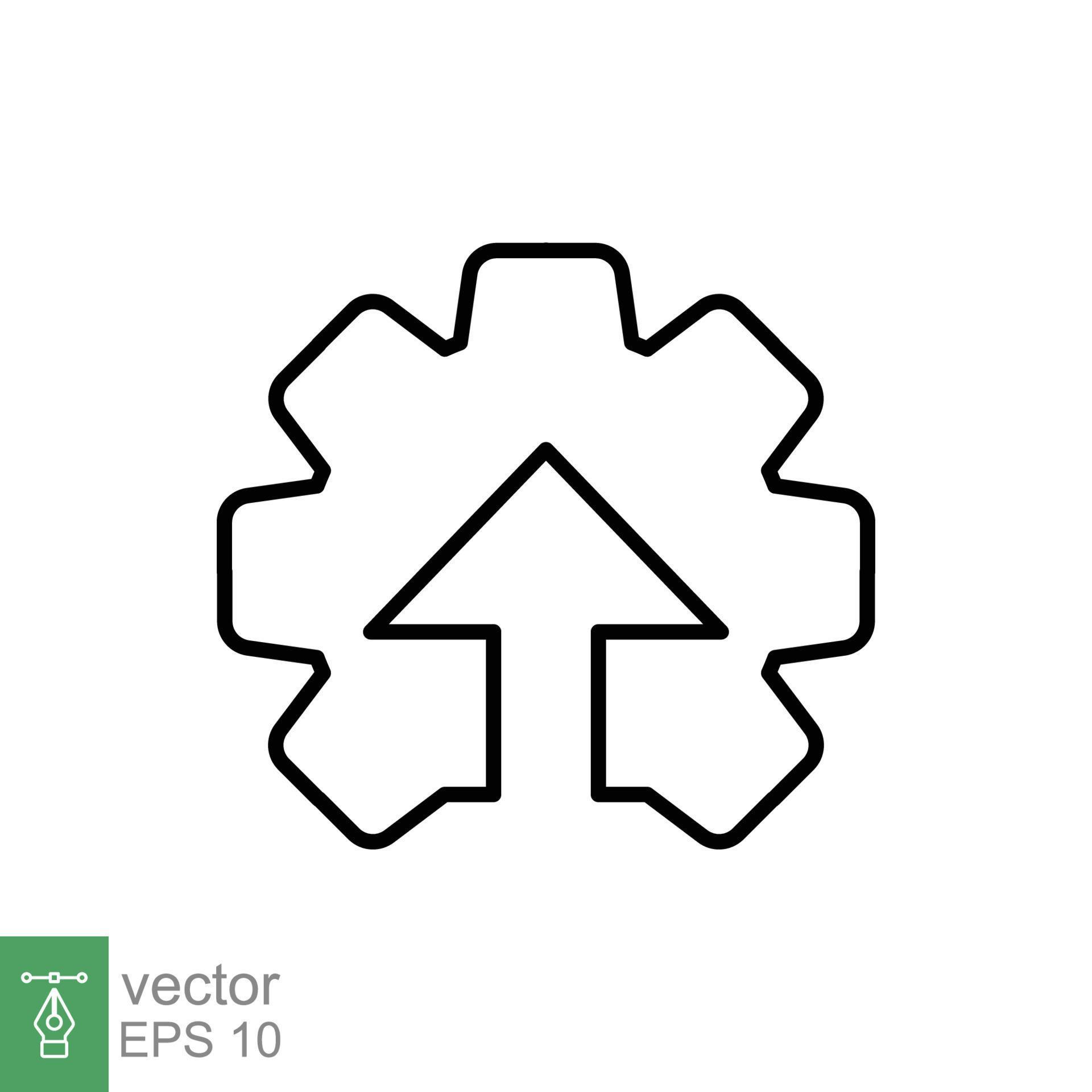 Operational excellence line icon. Simple outline style symbol. Optimize ... Operational excellence line icon. Simple outline style symbol. Optimize ...