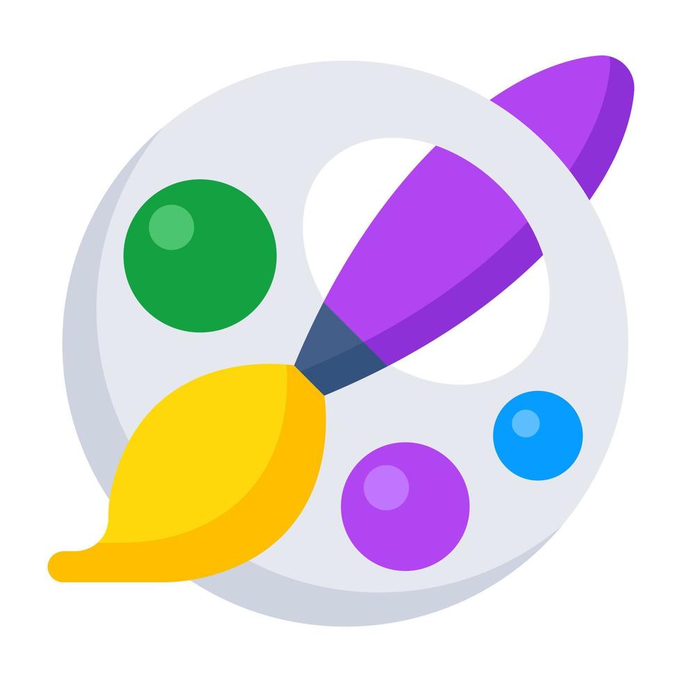 Trendy vector design of paint palette 19939942 Vector Art at Vecteezy