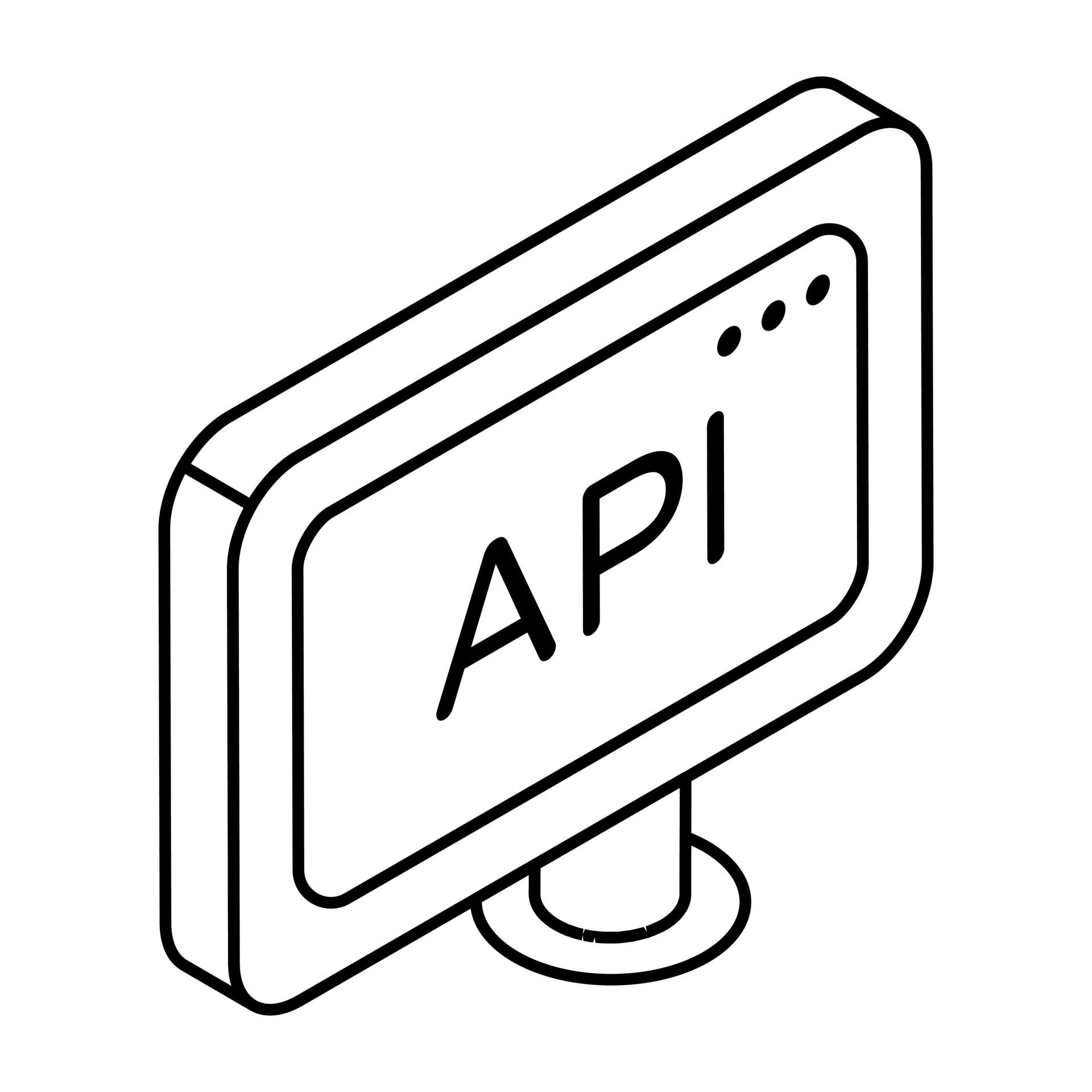 A perfect design icon of application programming interface 19940221 ...