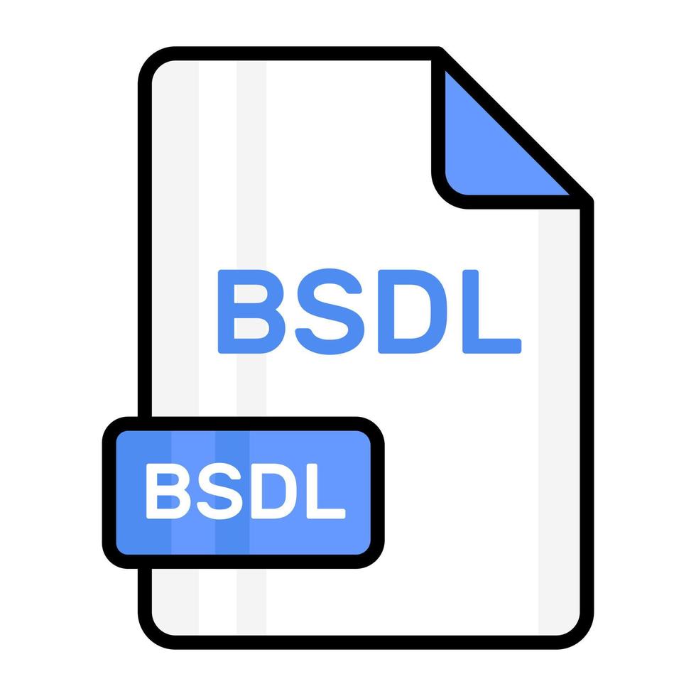 An amazing vector icon of BSDL file, editable design 19941586 Vector Art at Vecteezy