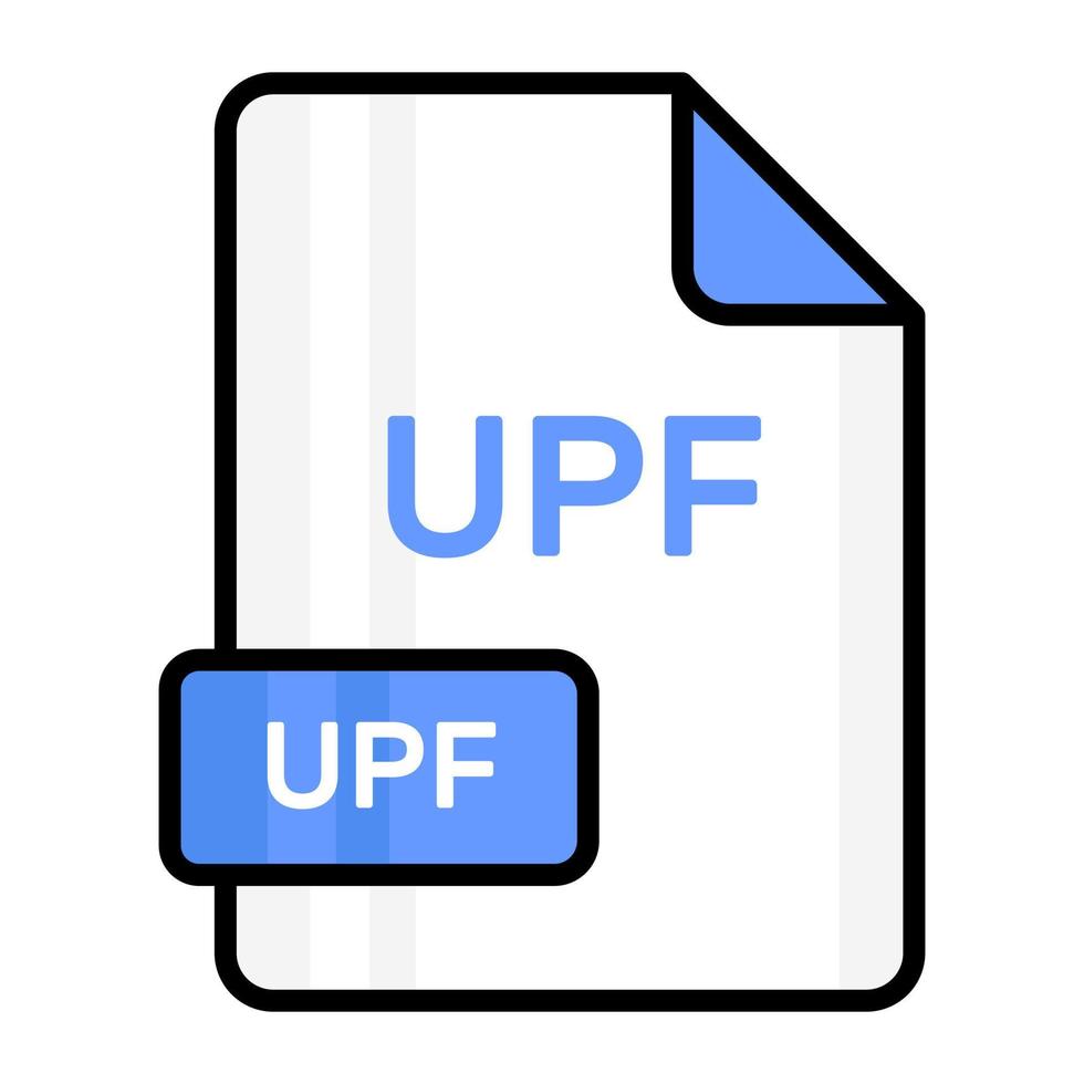 An Amazing Vector Icon Of Upf File Editable Design 19942193 Vector Art