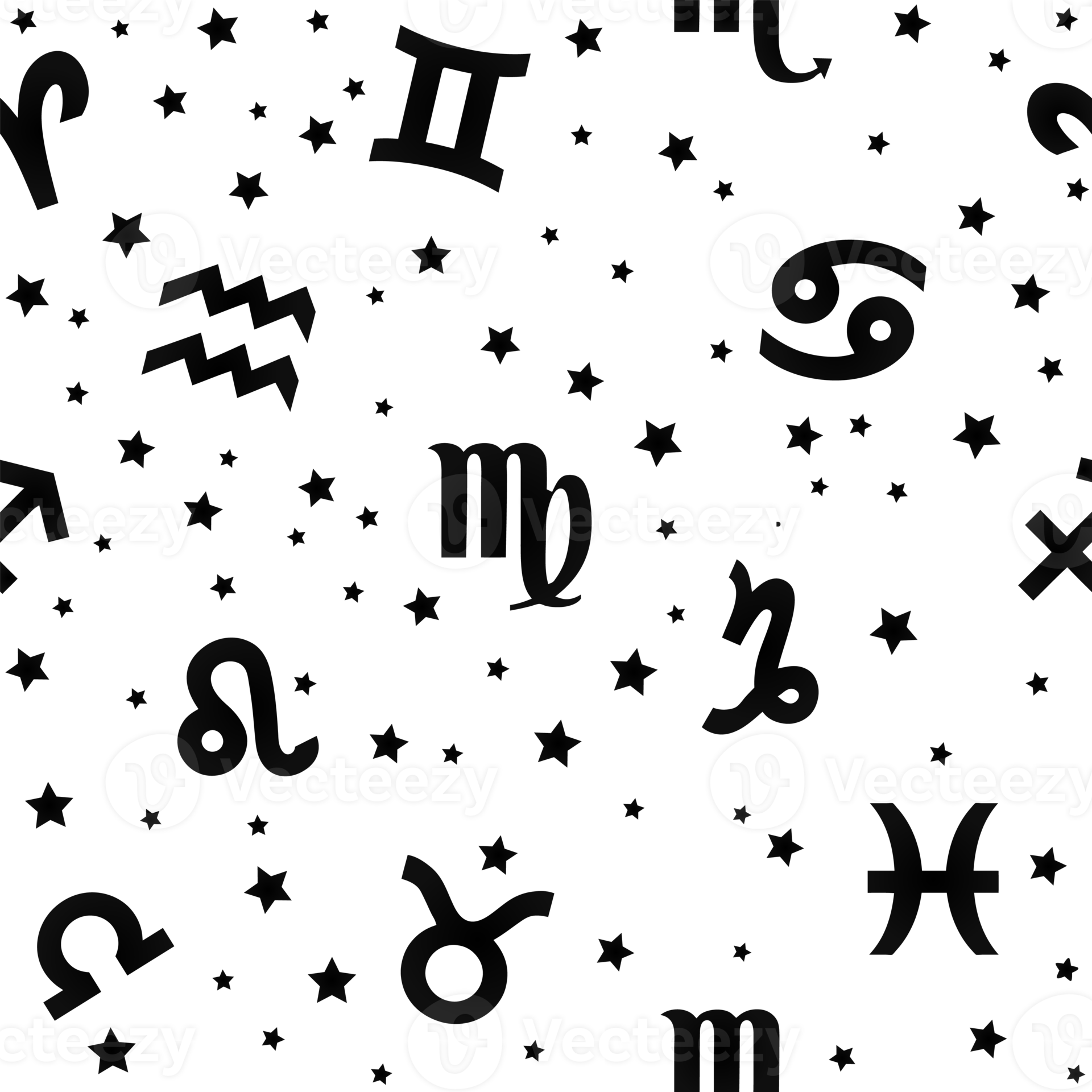 Flat Background With Signs Of The Zodiac Astrology Seamless Pattern flat-background-with-signs-of-the-zodiac-astrology-seamless-pattern