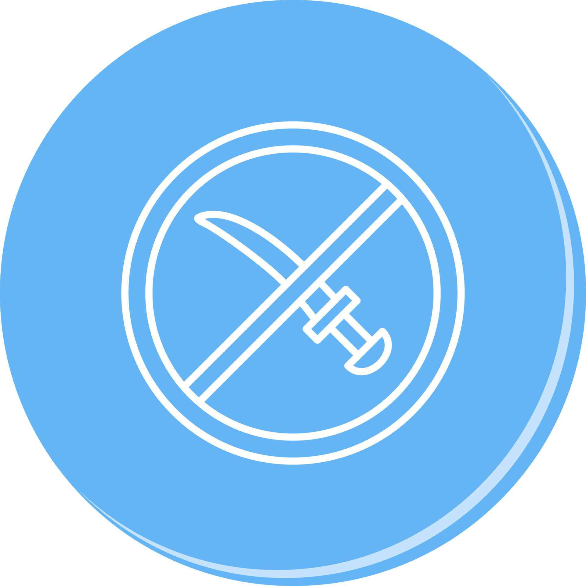 No Weapons Vector Icon 19943835 Vector Art at Vecteezy