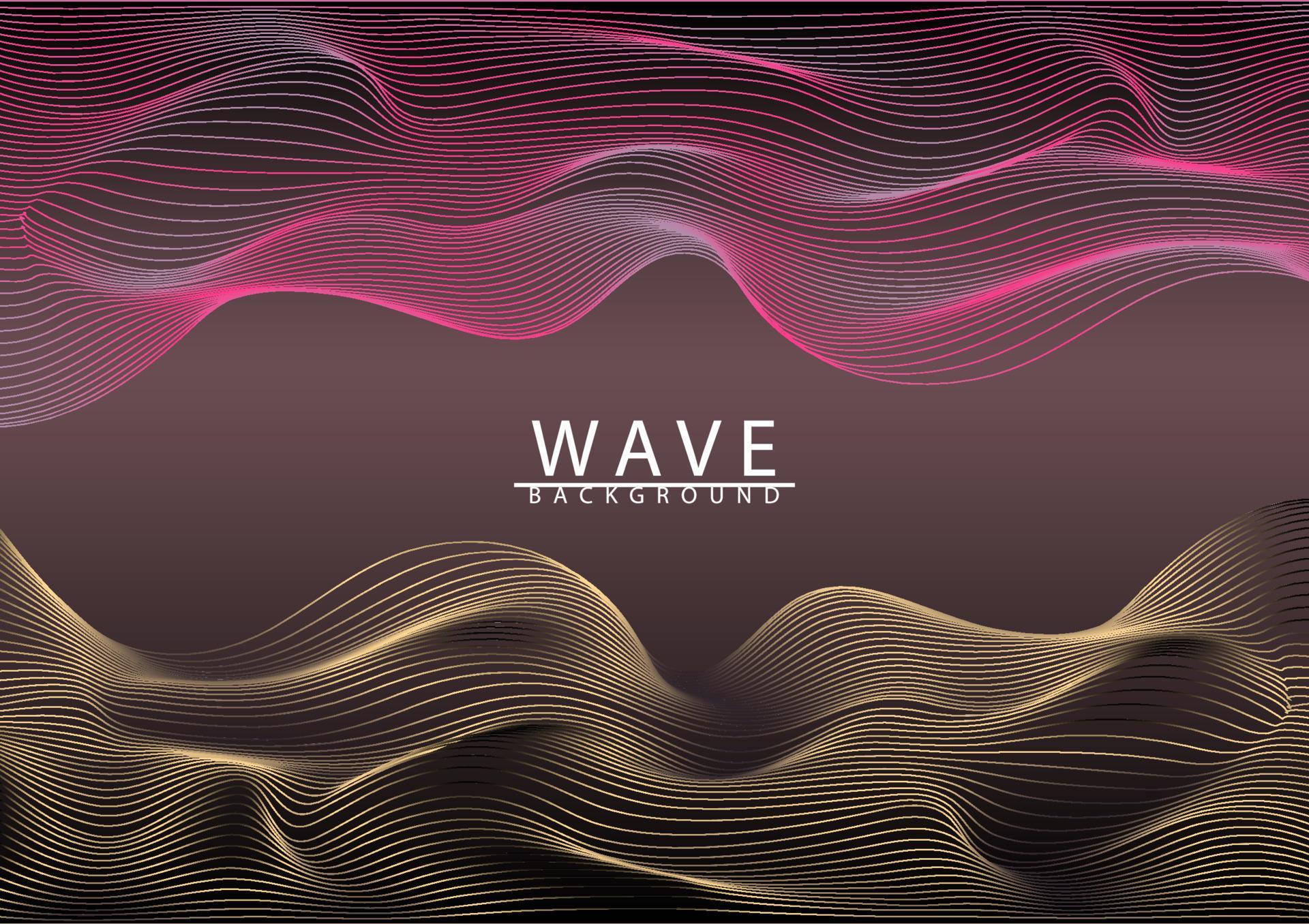 Abstract Background Dynamic Line Wave On Gradient Background Vector Illustration 19946128