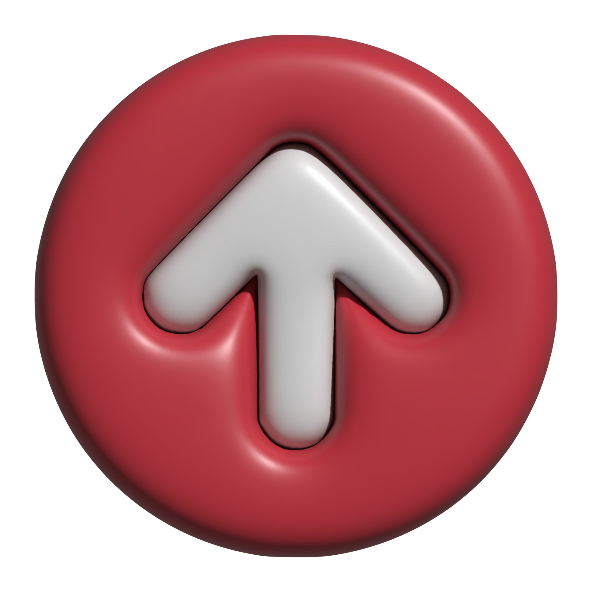 3d arrow up icon 19953615 PNG