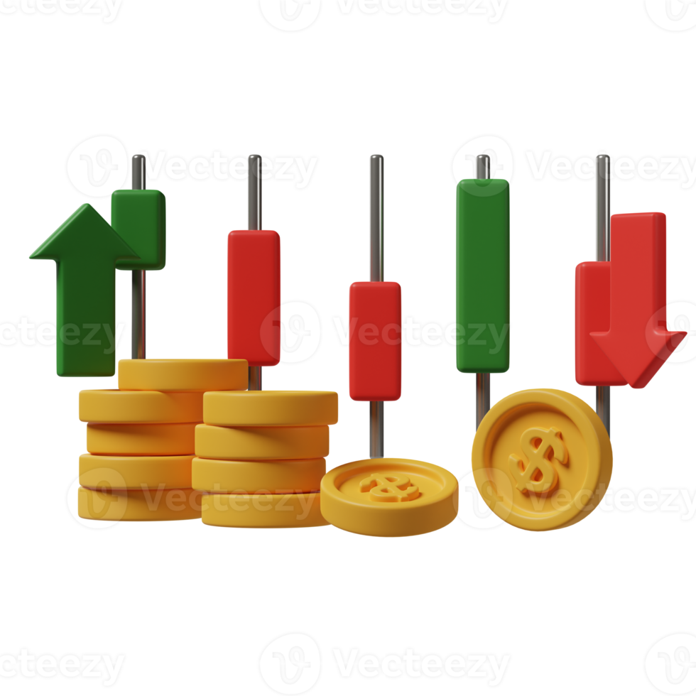 Money trading 3d illustration 19955120 PNG