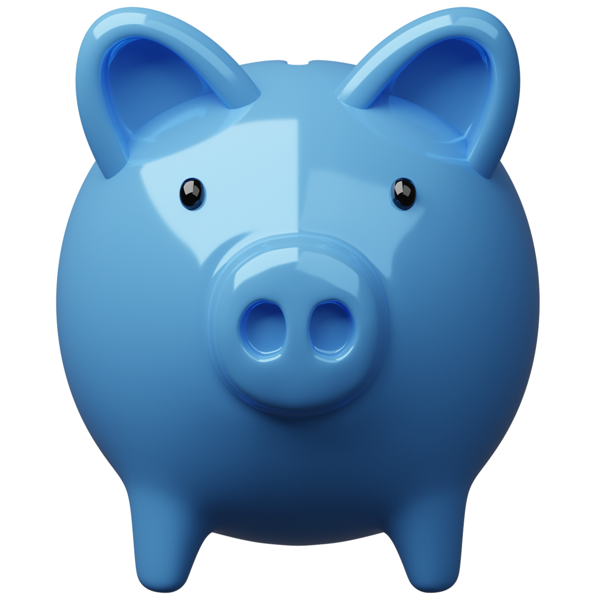 bleu porcin banque, 3d rendre illustration. 19956235 PNG