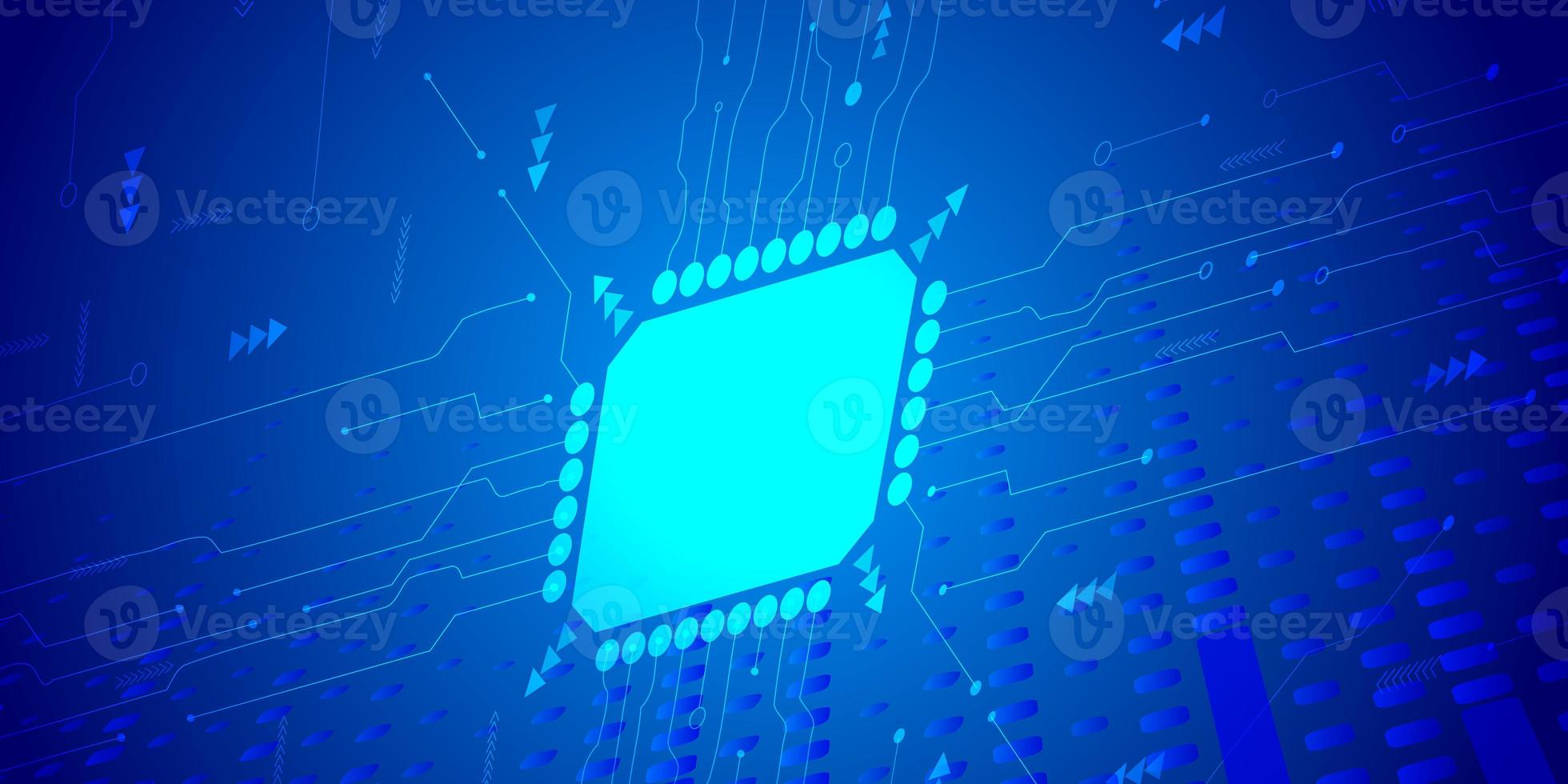 Abstract technology. Central Computer Processors CPU concept. Printed circuit board futuristic ...