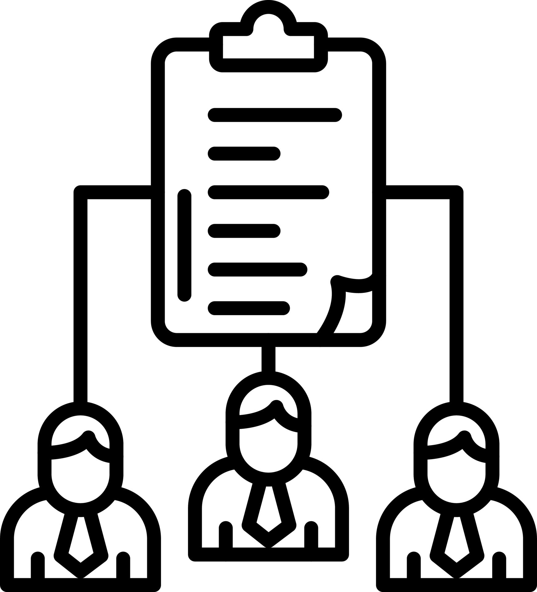 Work distribution Vector Icon 19964681 Vector Art at Vecteezy