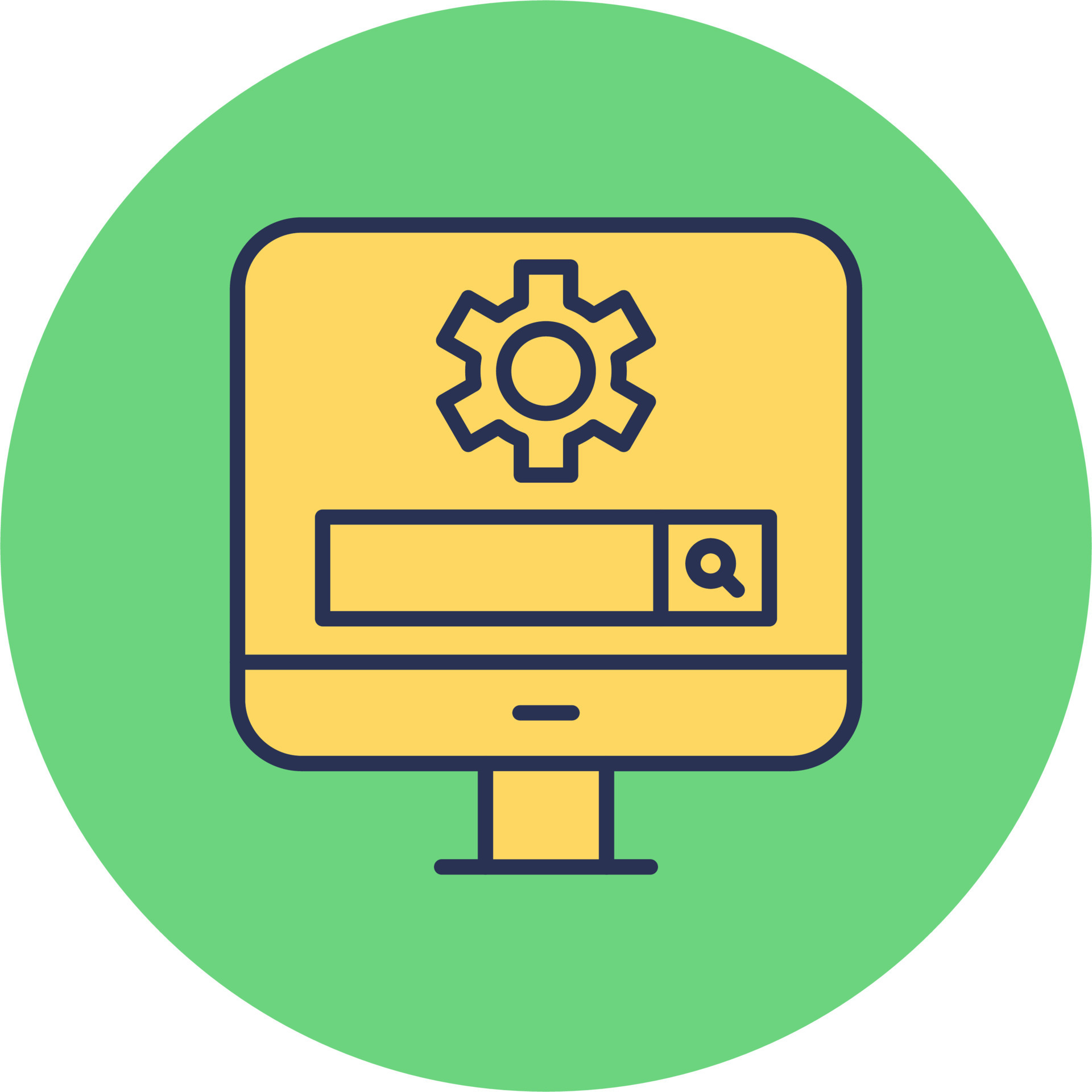 Computer Search Engine Vector Icon 19965832 Vector Art at Vecteezy