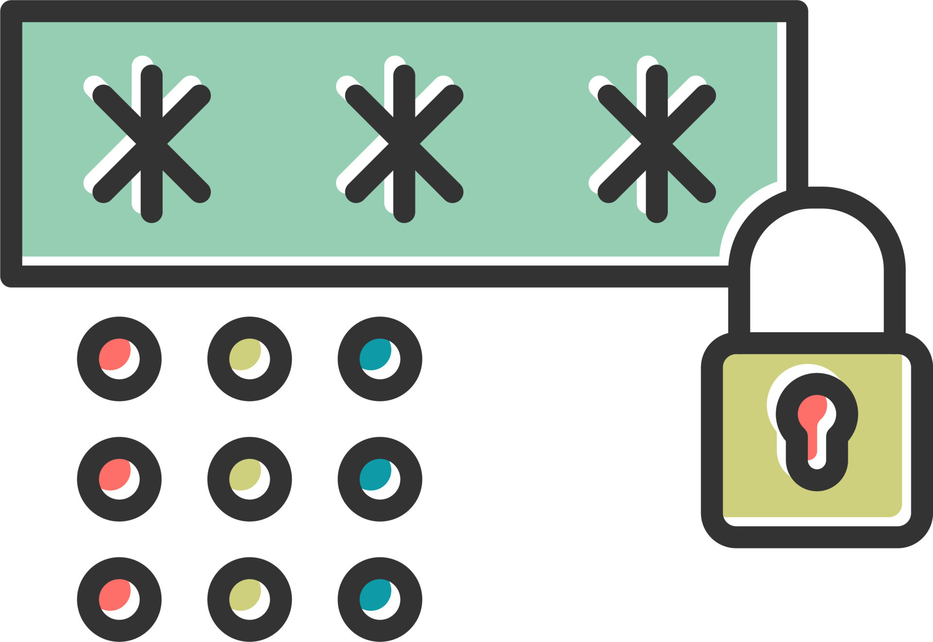 Passcode Vector Icon 19967062 Vector Art At Vecteezy