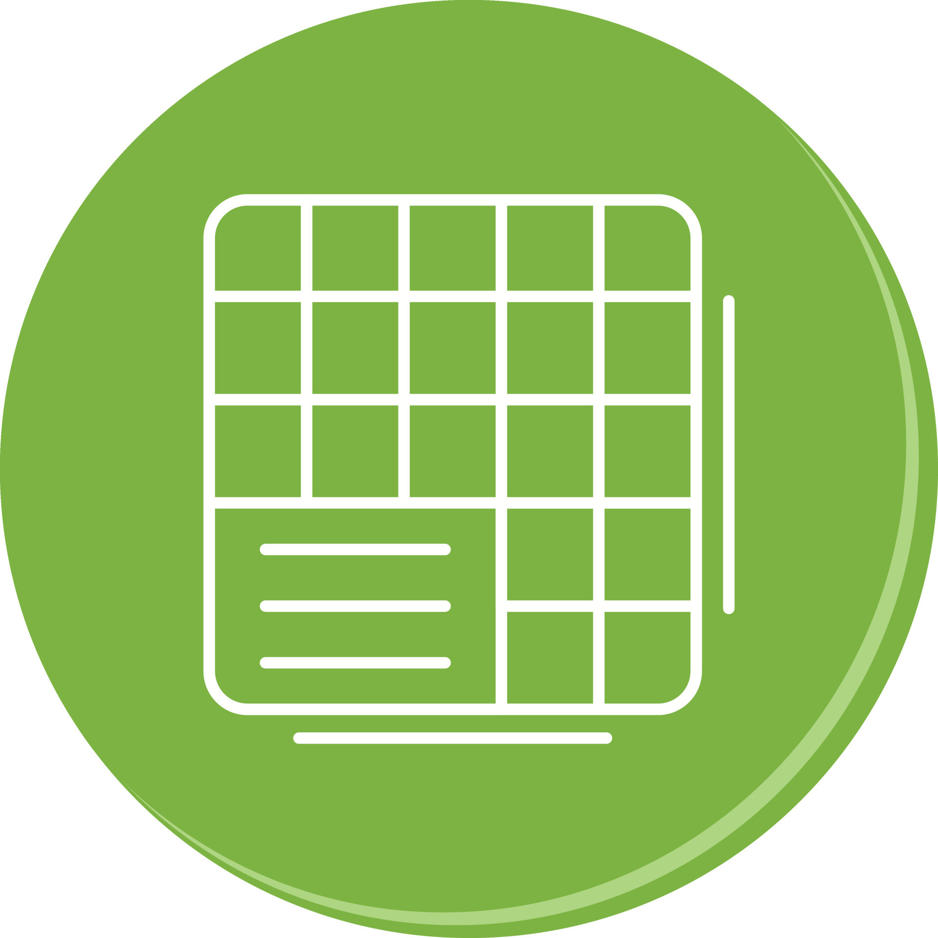 Table Data Vector Icon 19968632 Vector Art At Vecteezy