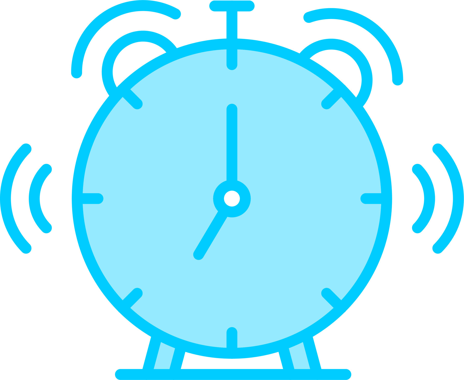 Alarm Clock Vector Icon 19972000 Vector Art At Vecteezy