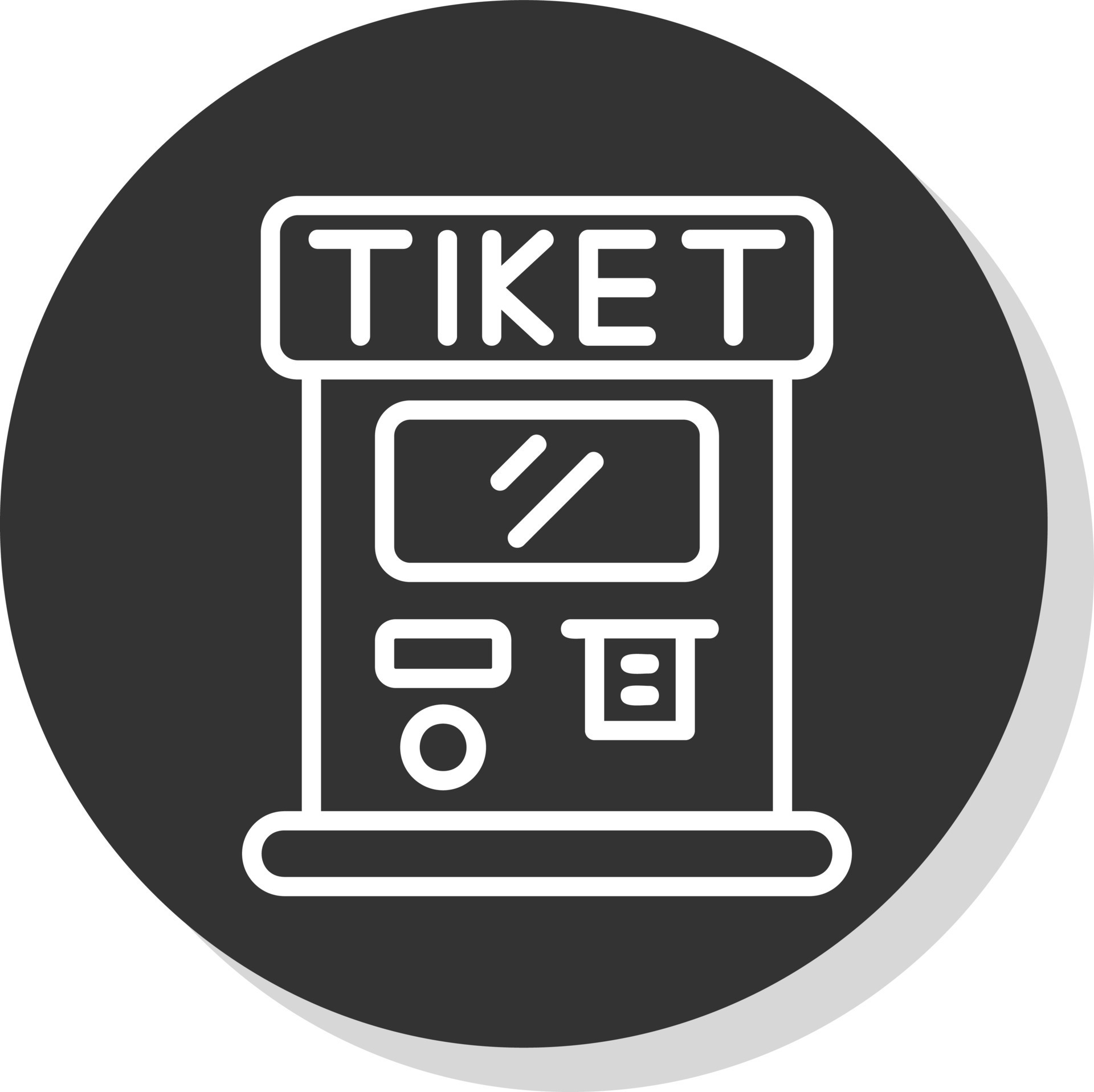 Ticket Machine Vector Icon Design 19974009 Vector Art at Vecteezy