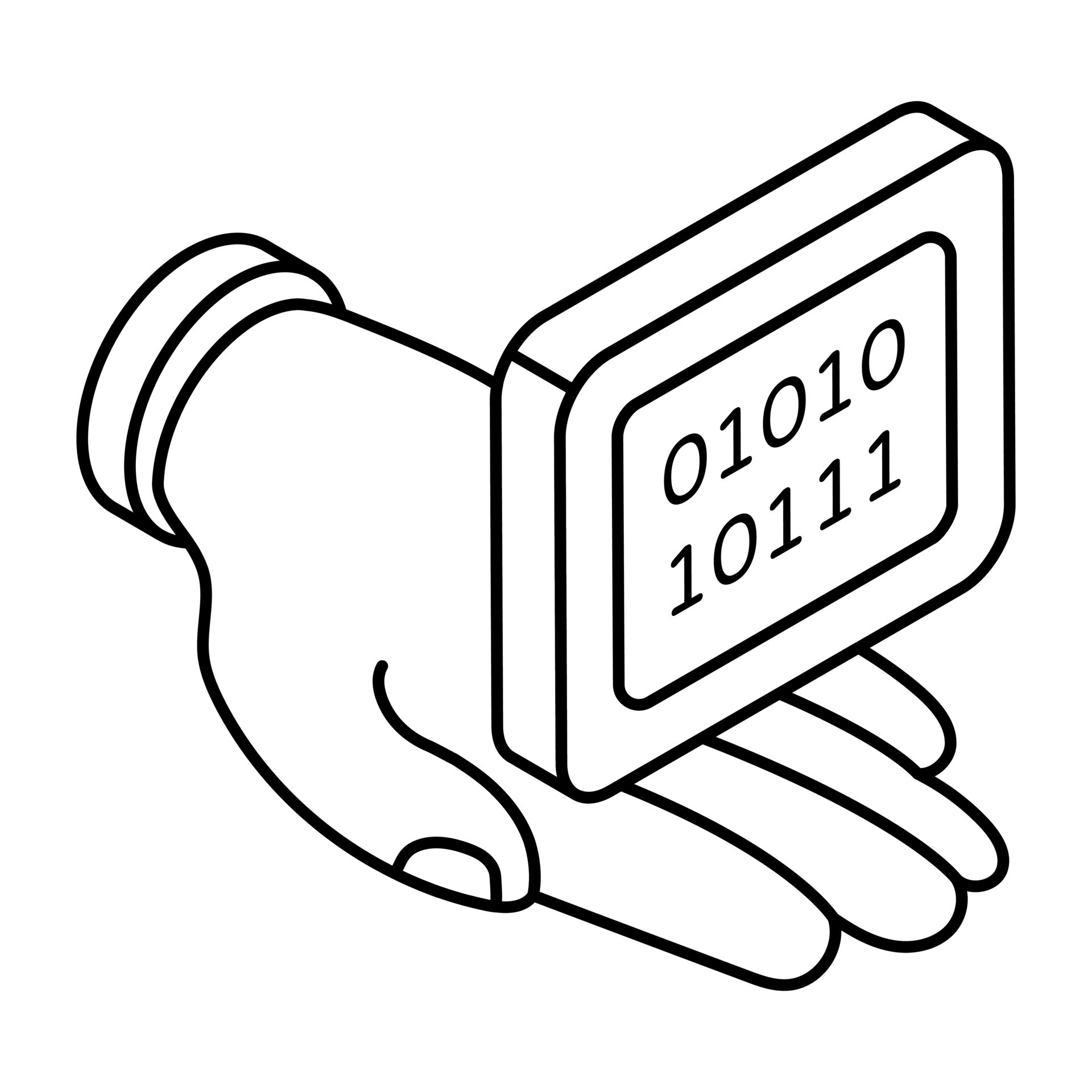 Vector design of binary data 19975000 Vector Art at Vecteezy