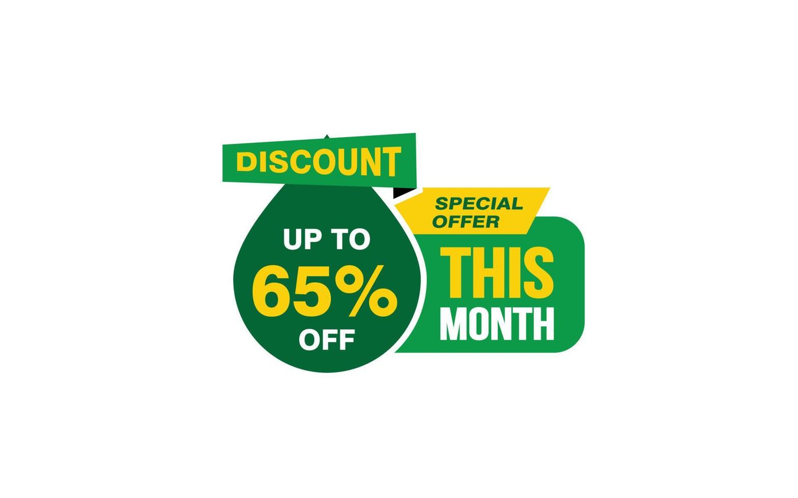 65 Percent THIS MONTH Offer Clearance Promotion Banner Layout With 65-percent-this-month-offer-clearance-promotion-banner-layout-with