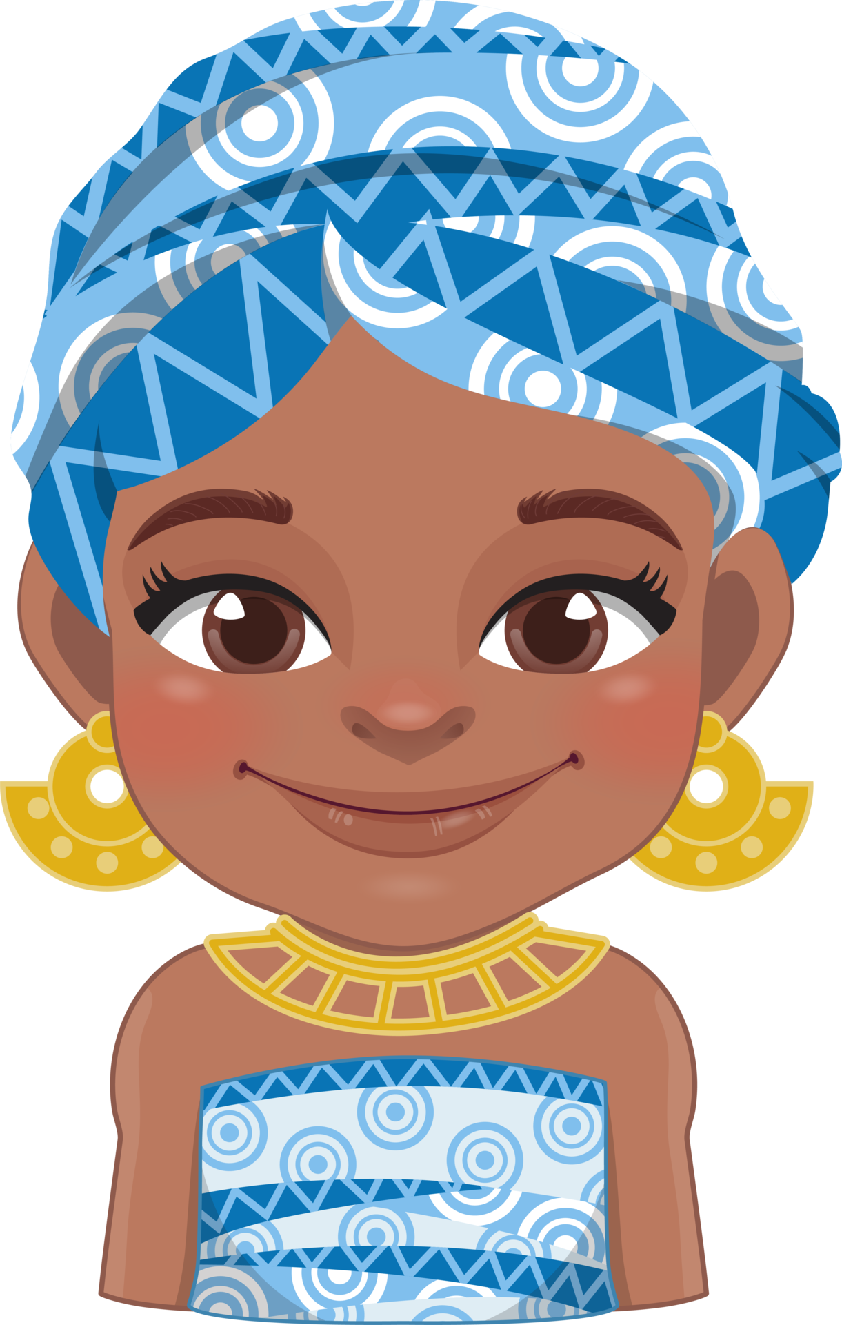 Cute African Girl Cartoon Character Png 19980296 Png