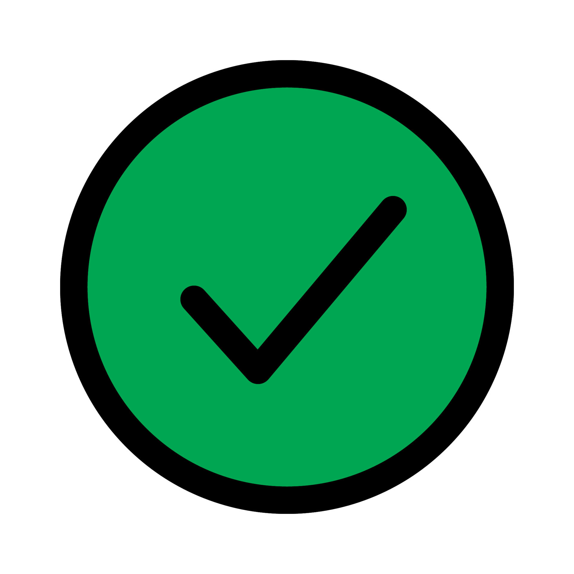 Green Check Mark Black Background