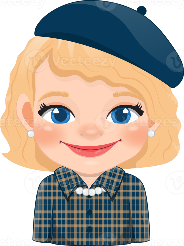 Cute Blonde Hair Girl Cartoon Character Png 19980613 Png
